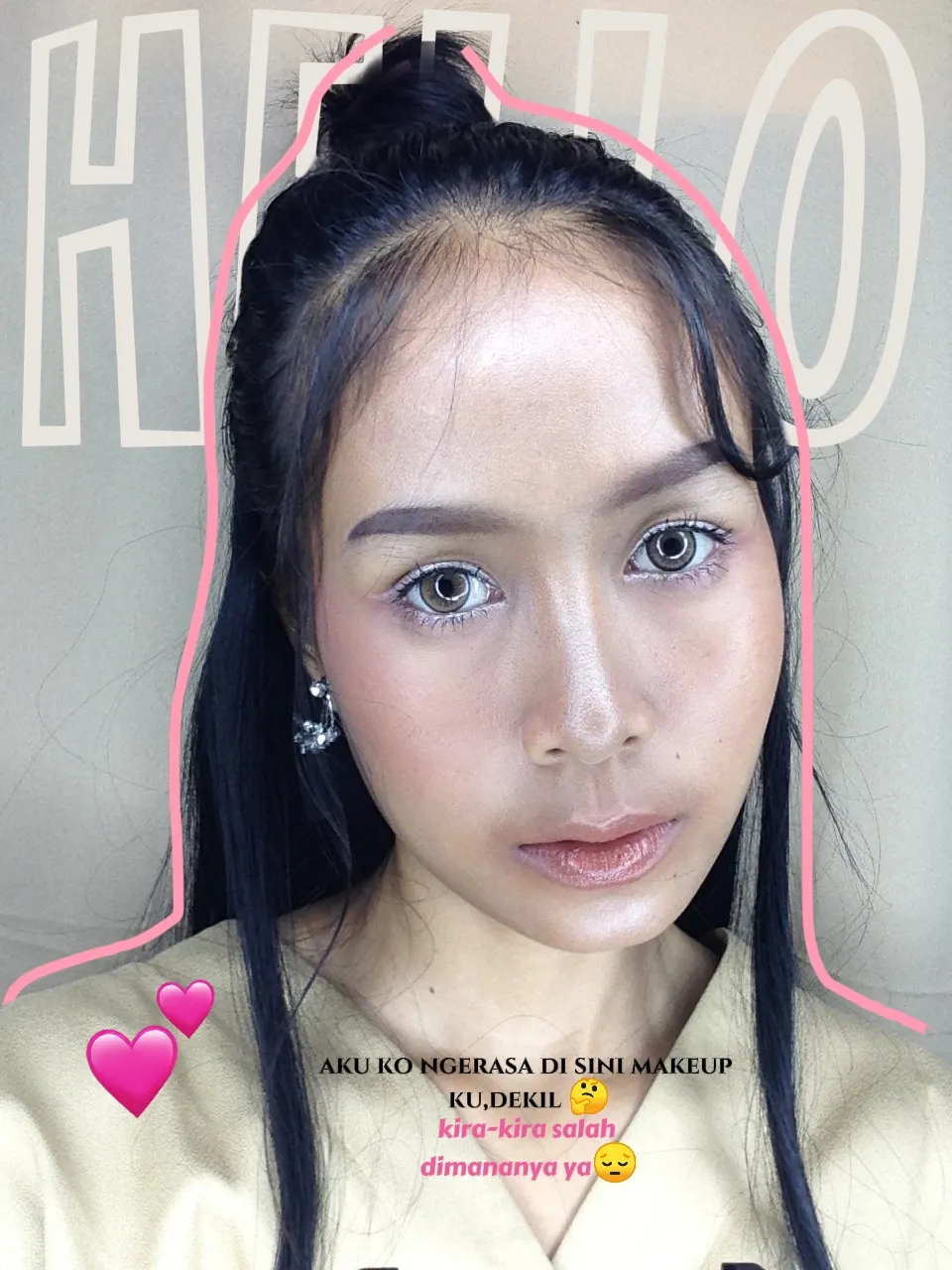 aku ko ngerasa di sini makeup ku,dekil 🤔 | Galeri diposting oleh Iga Shina | Lemon8