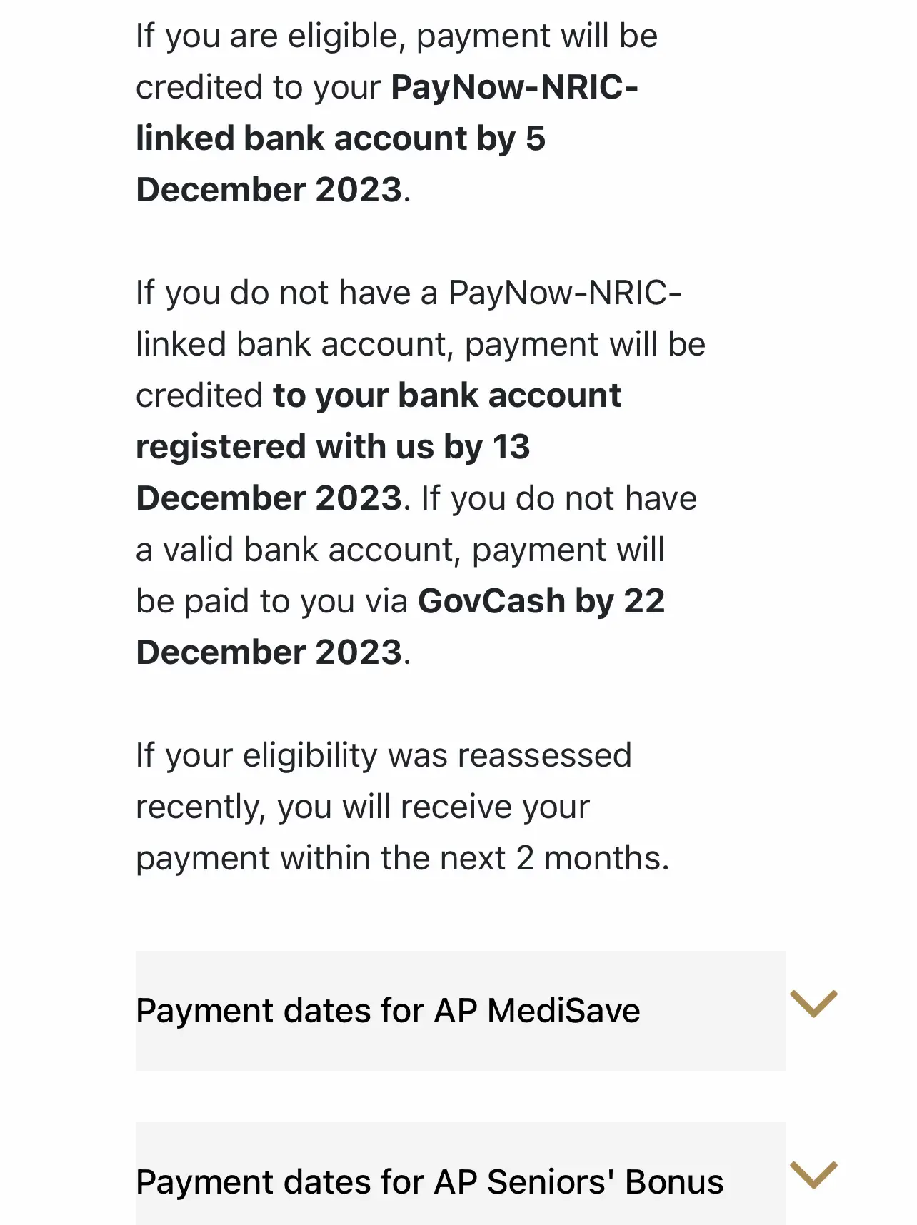 🇸🇬 Am I eligible for the AP Cash? - Up to $800 💰 | Gallery posted by ...