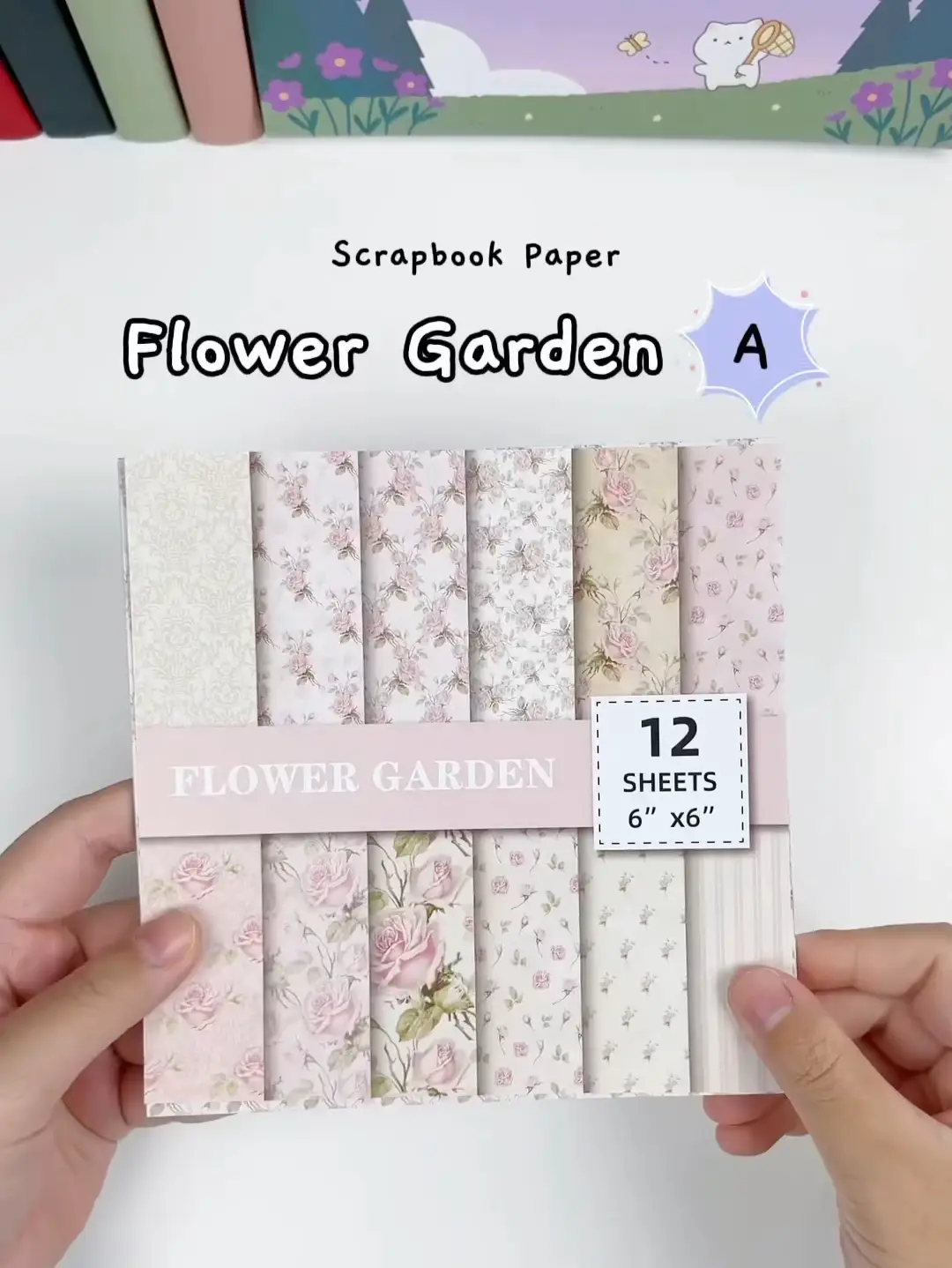 กระดาษแต่งสมุด Flower Garden 💐 | วิดีโอที่เผยแพร่โดย Mimi’s Plan | Lemon8