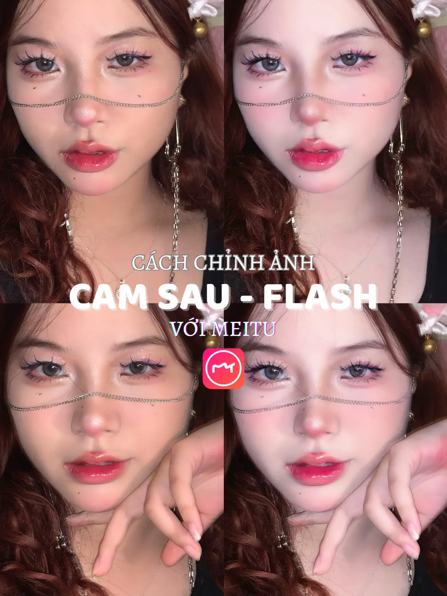 CÁCH CHỈNH ẢNH CAM SAU FLASH BẰNG MEITU | Bộ sưu tập do kleeng đăng | Lemon8