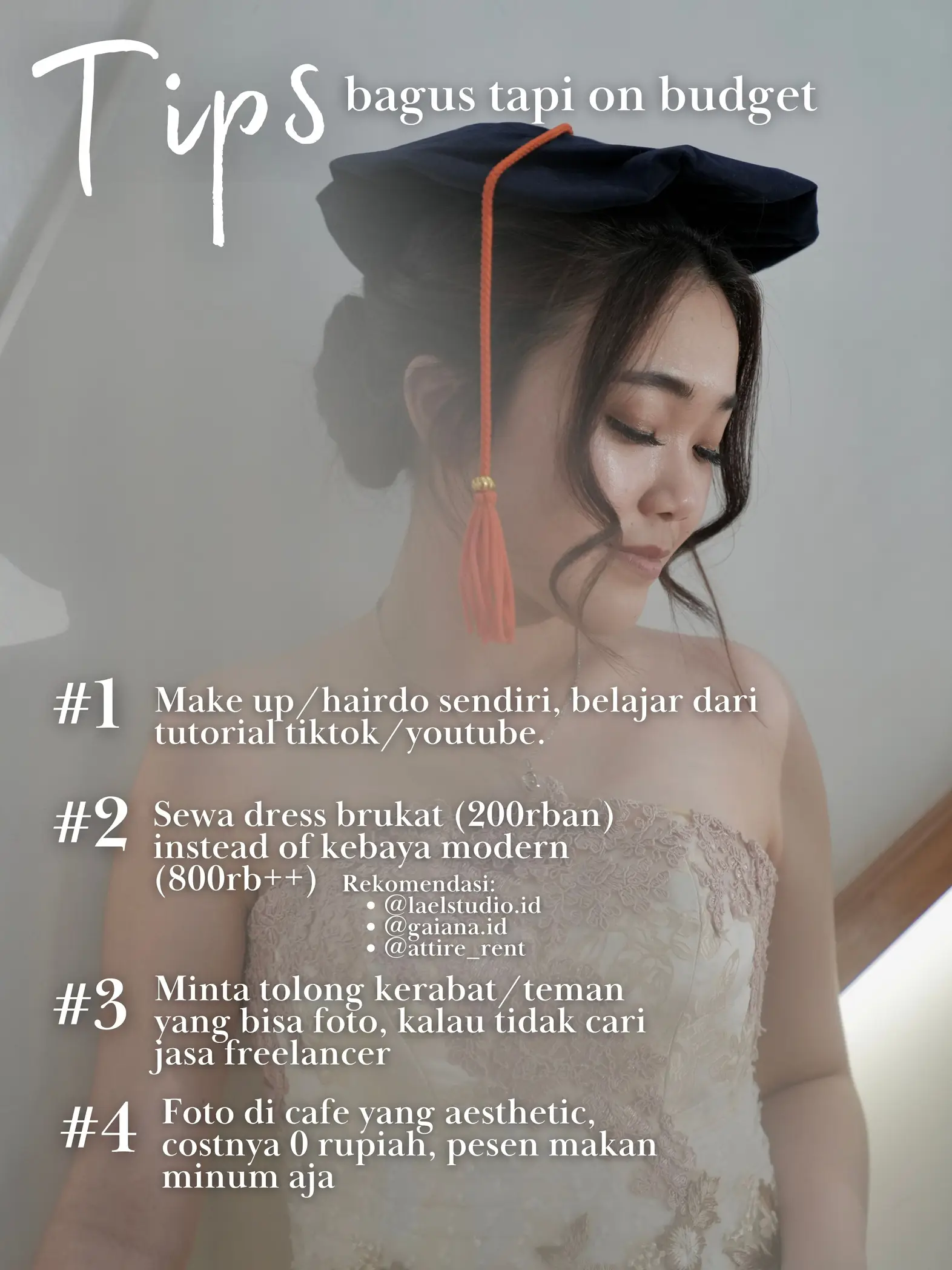 GRADUATION PHOTOSHOOT CUMA 200RIBU?!🎓📸 #TIPS | Galeri diposting oleh ...