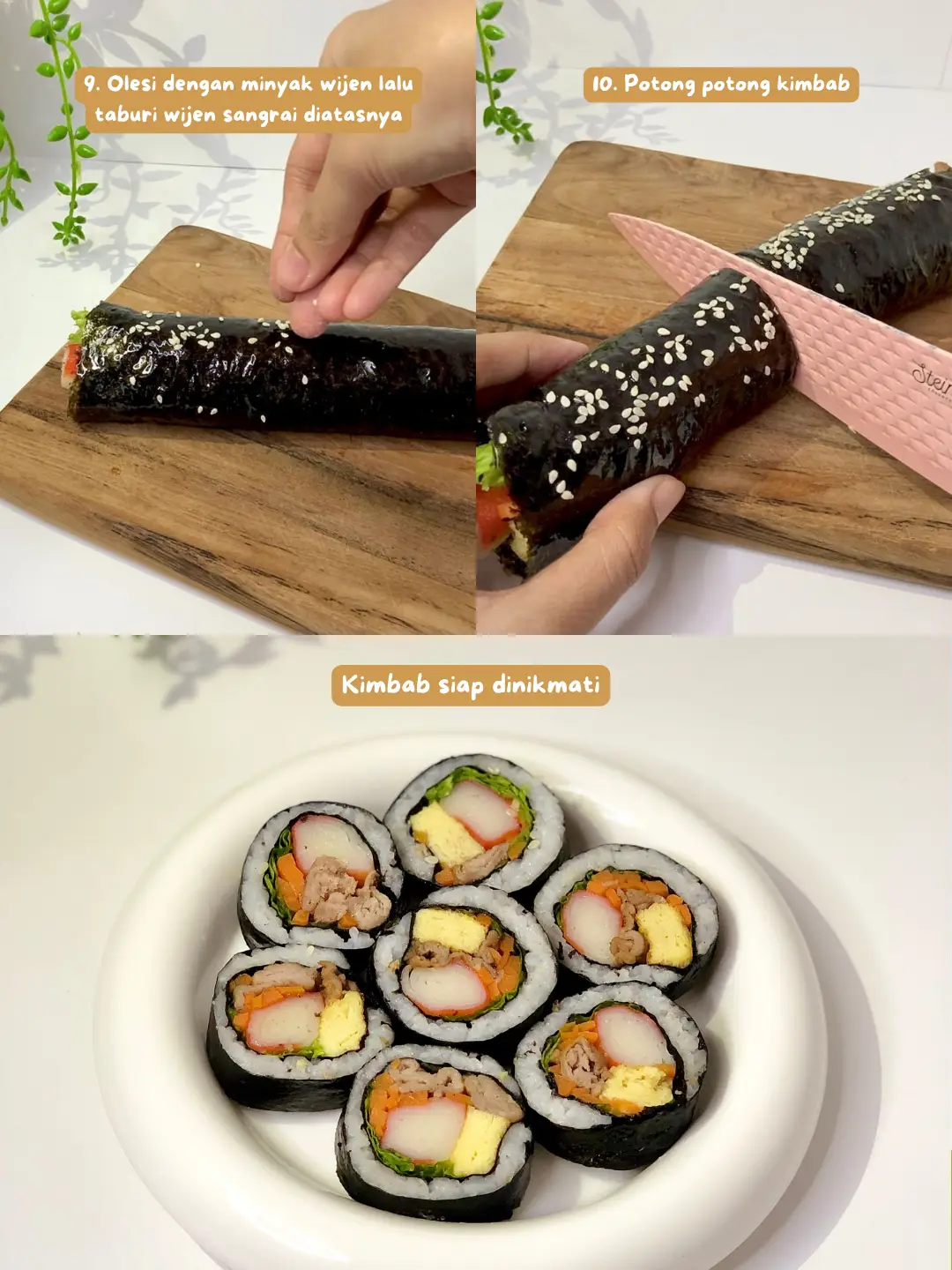 KIMBAB, Menu bekal Praktis Cuma 5 menit‼️ | Galeri diposting oleh ...