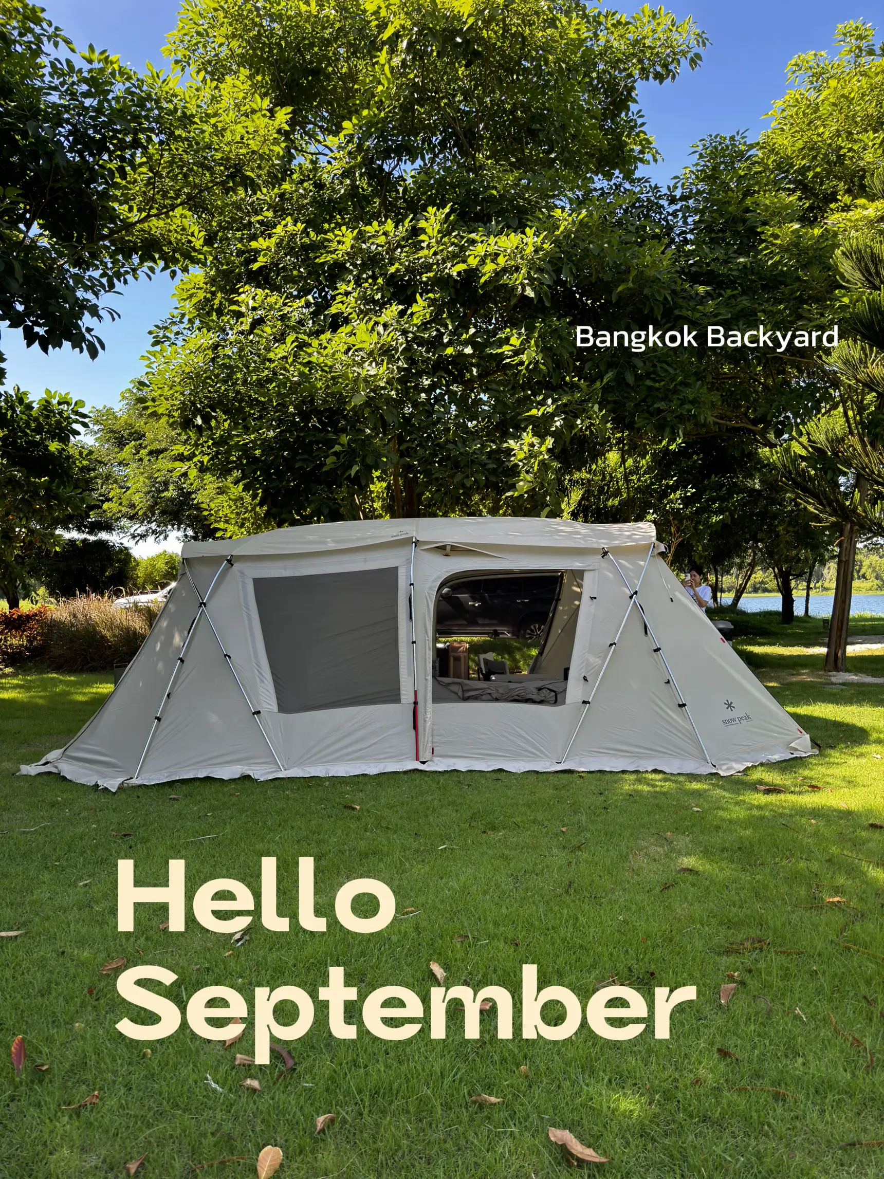 ไปกางเต็นท์ชิลๆ กลางกรุง ที่ Bangkok Backyard 🏕️ | แกลเลอรีที่โพสต์โดย Risa | Lemon8