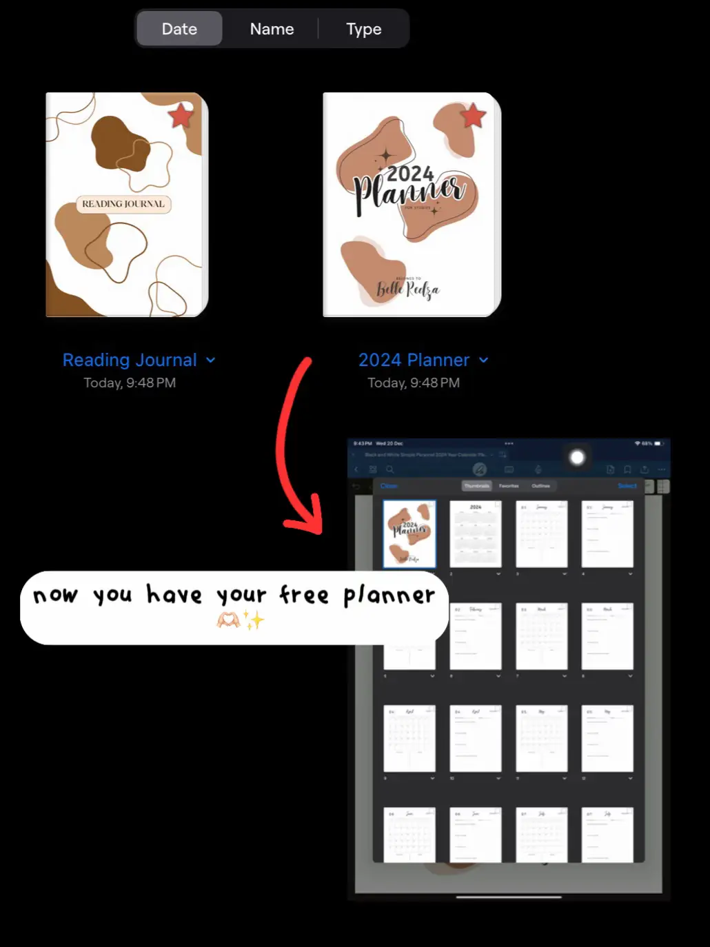 Do your own FREE digital planner on Goodnotes 🥰 | Galeri disiarkan oleh ...