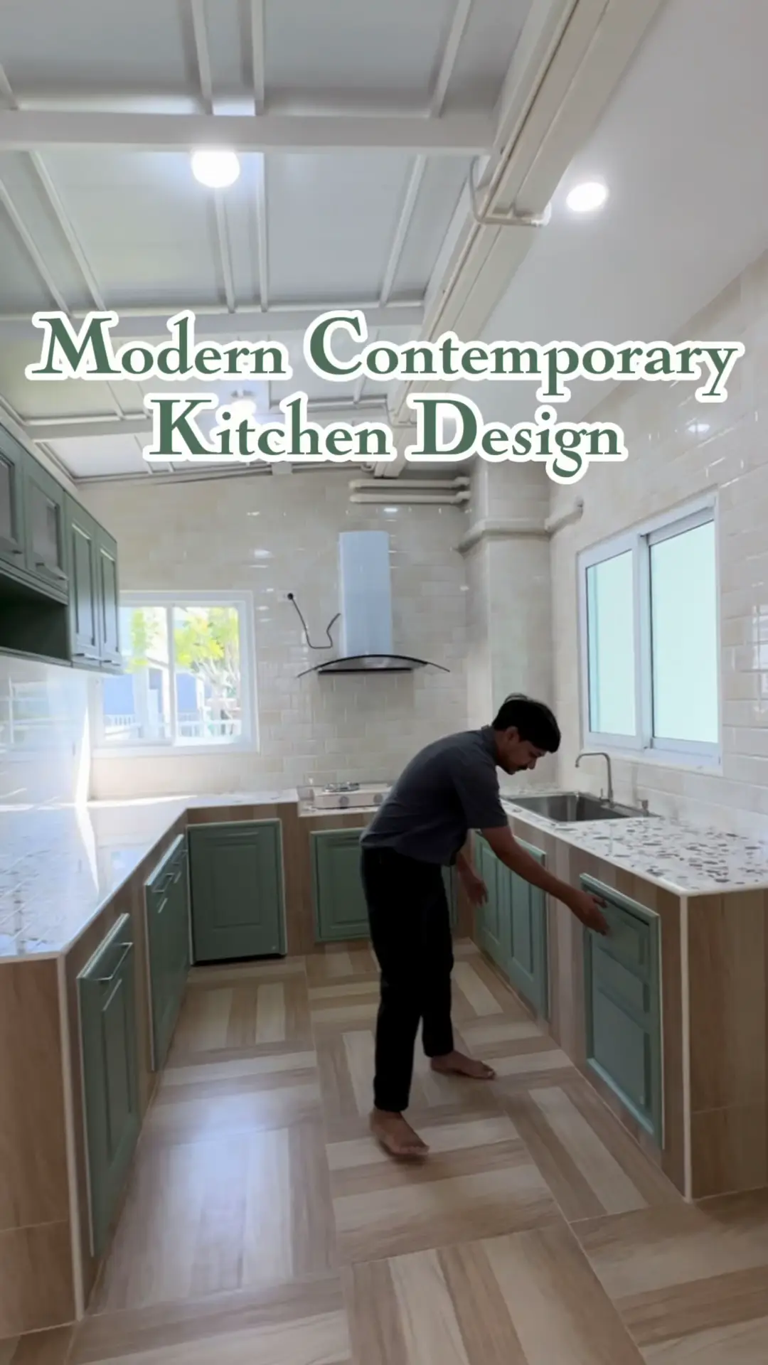 ต่อเติมห้องครัว Modern Contemporary Kitchen Design.🏡 | วิดีโอที่เผยแพร่โดย The One House | Lemon8