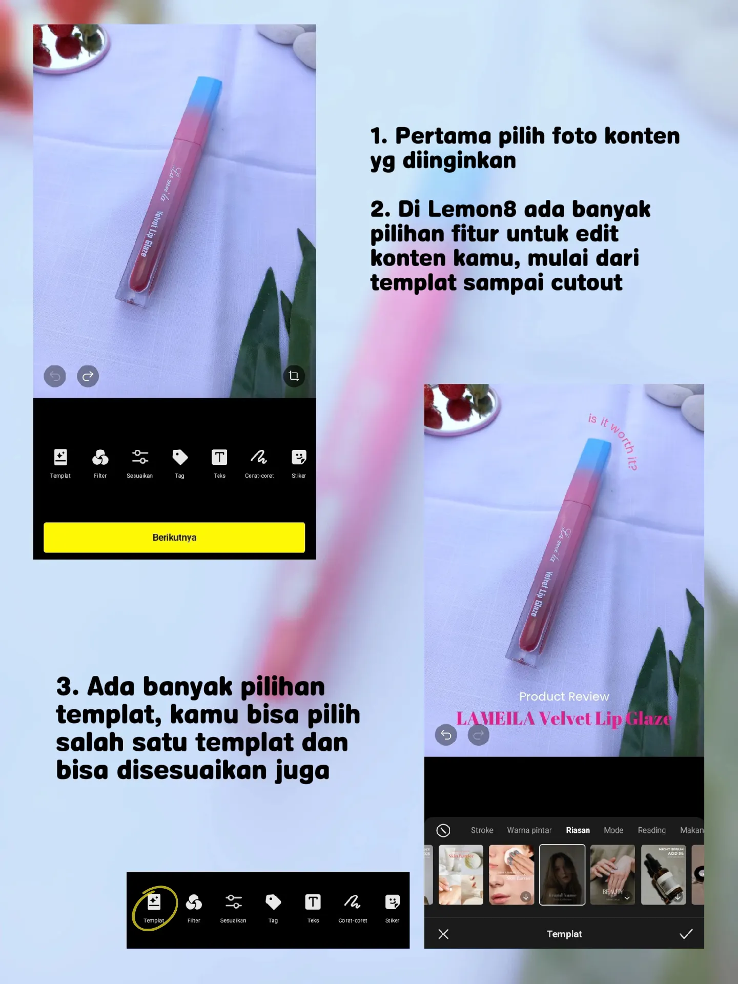 BELAJAR EDIT FOTO DI LEMON8!!! | Galeri diposting oleh putrichika | Lemon8