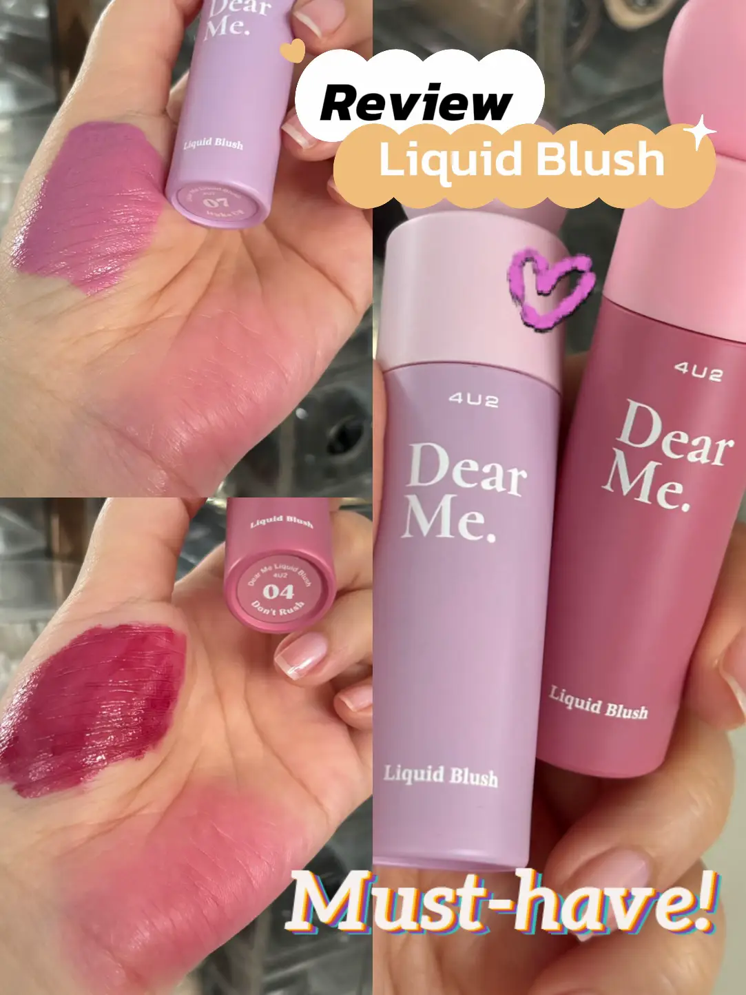 Swatch : 4U2 Dear Me. Liquid Blush ดีเท่าบลัชหลักพัน! | แกลเลอรีที่ ...