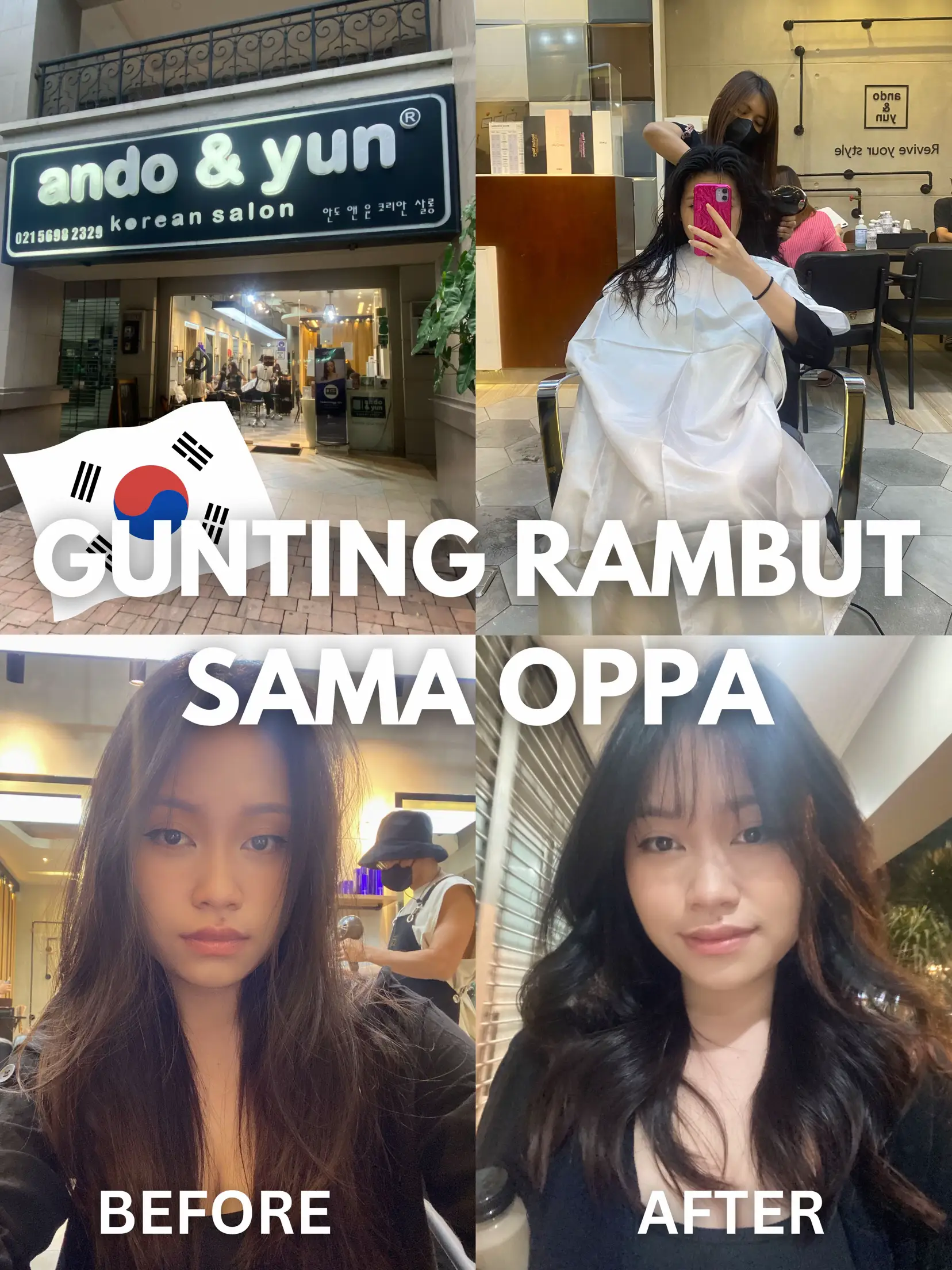 POTONG RAMBUT SAMA OPPA🇰🇷 | Galeri diposting oleh BRINA | Lemon8