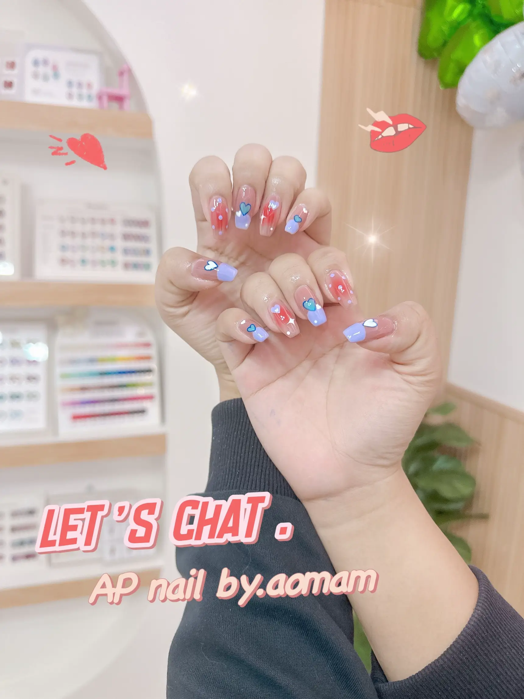 AP nail by.aomam | แกลเลอรีที่โพสต์โดย ทำเล็บกัน | Lemon8