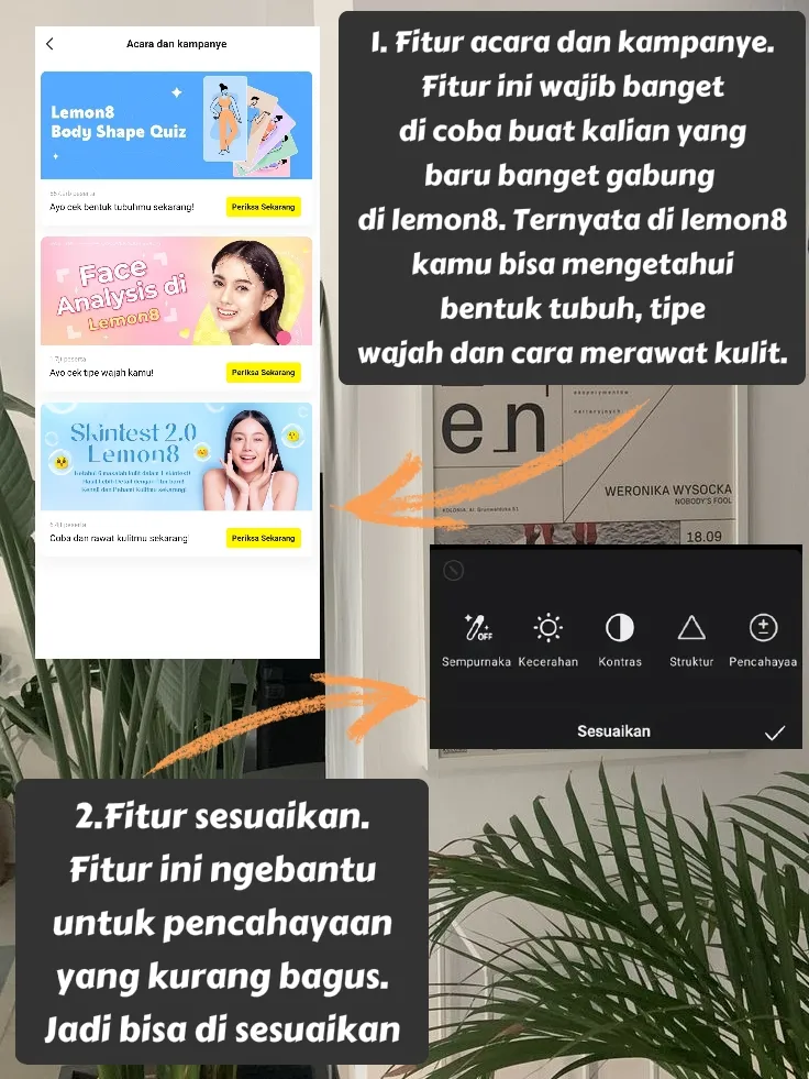 Ada fitur apa aja sih di lemon8?🤔 | sintafujiが投稿したフォトブック | Lemon8