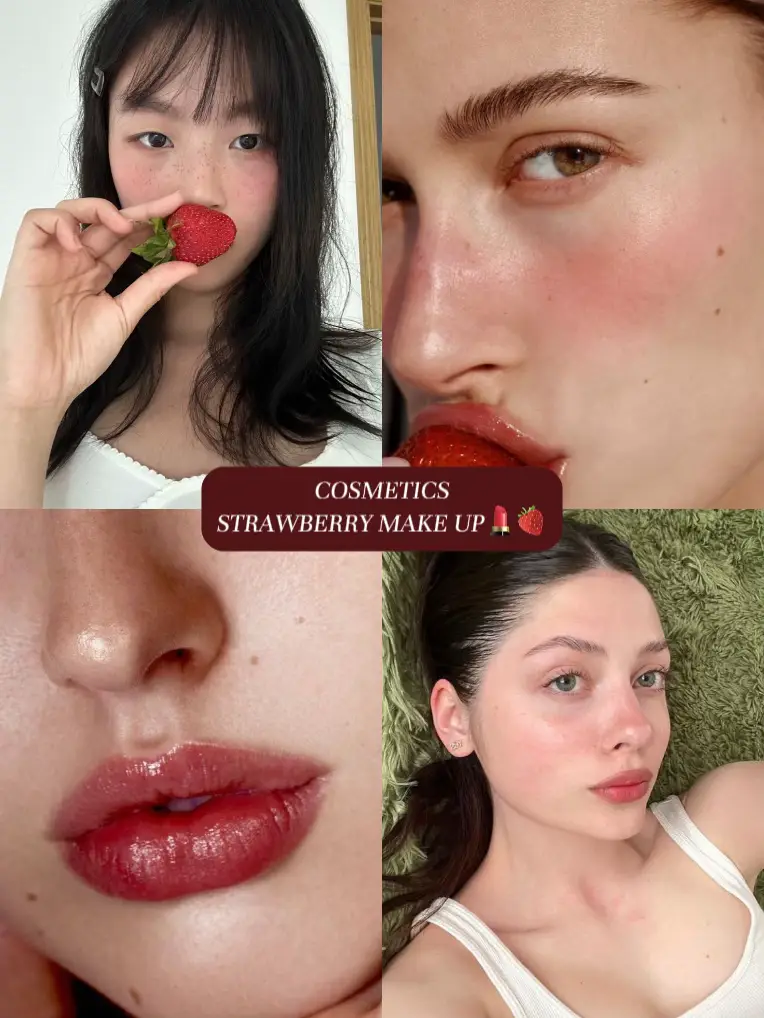 COSMETICS STRAWBERRY MAKE UP💄🍓 | แกลเลอรีที่โพสต์โดย celimine | Lemon8