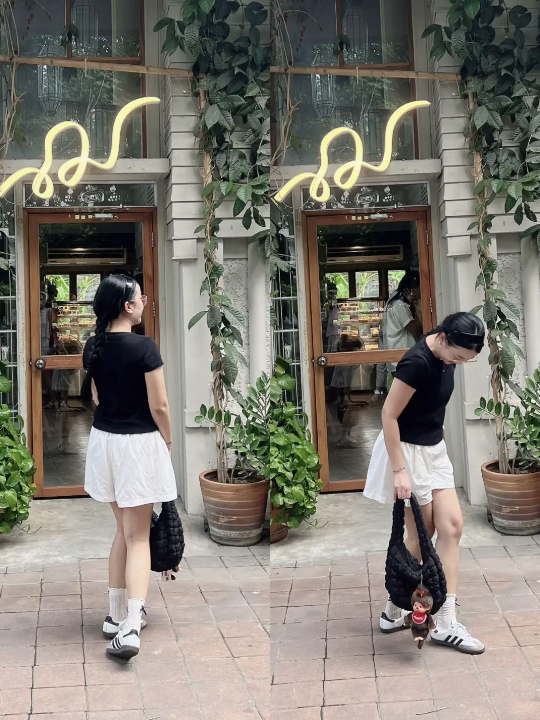 OOTD : Black & White w/my fav shoes | แกลเลอรีที่โพสต์โดย Sobee.story 🎀 | Lemon8