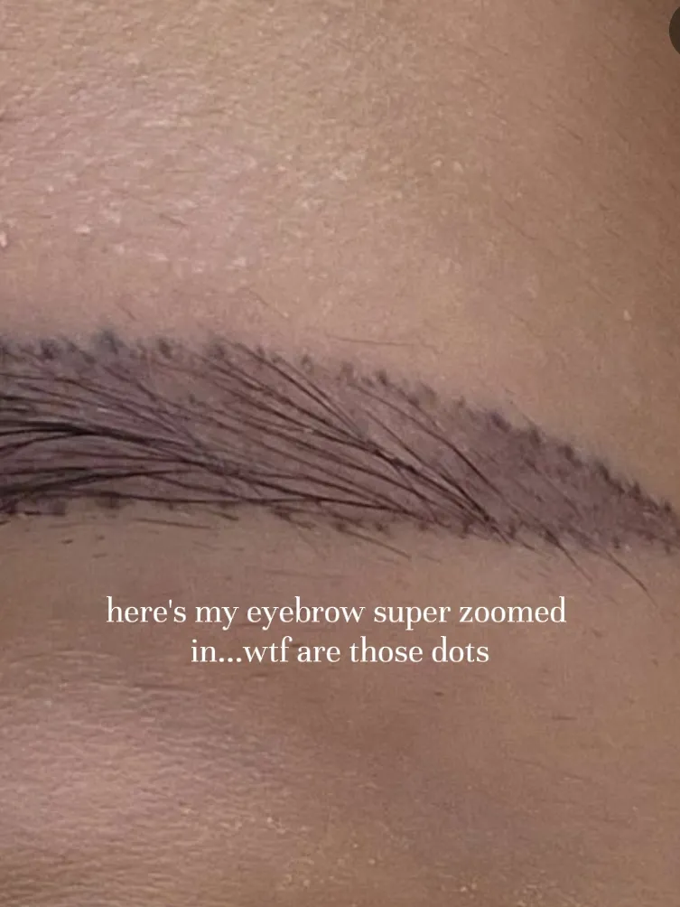 i regret doing eyebrow embroidery 🤦🏻‍♀️ | Gallery posted by pei ⋆𐙚₊˚⊹ ᡣ𐭩 | Lemon8