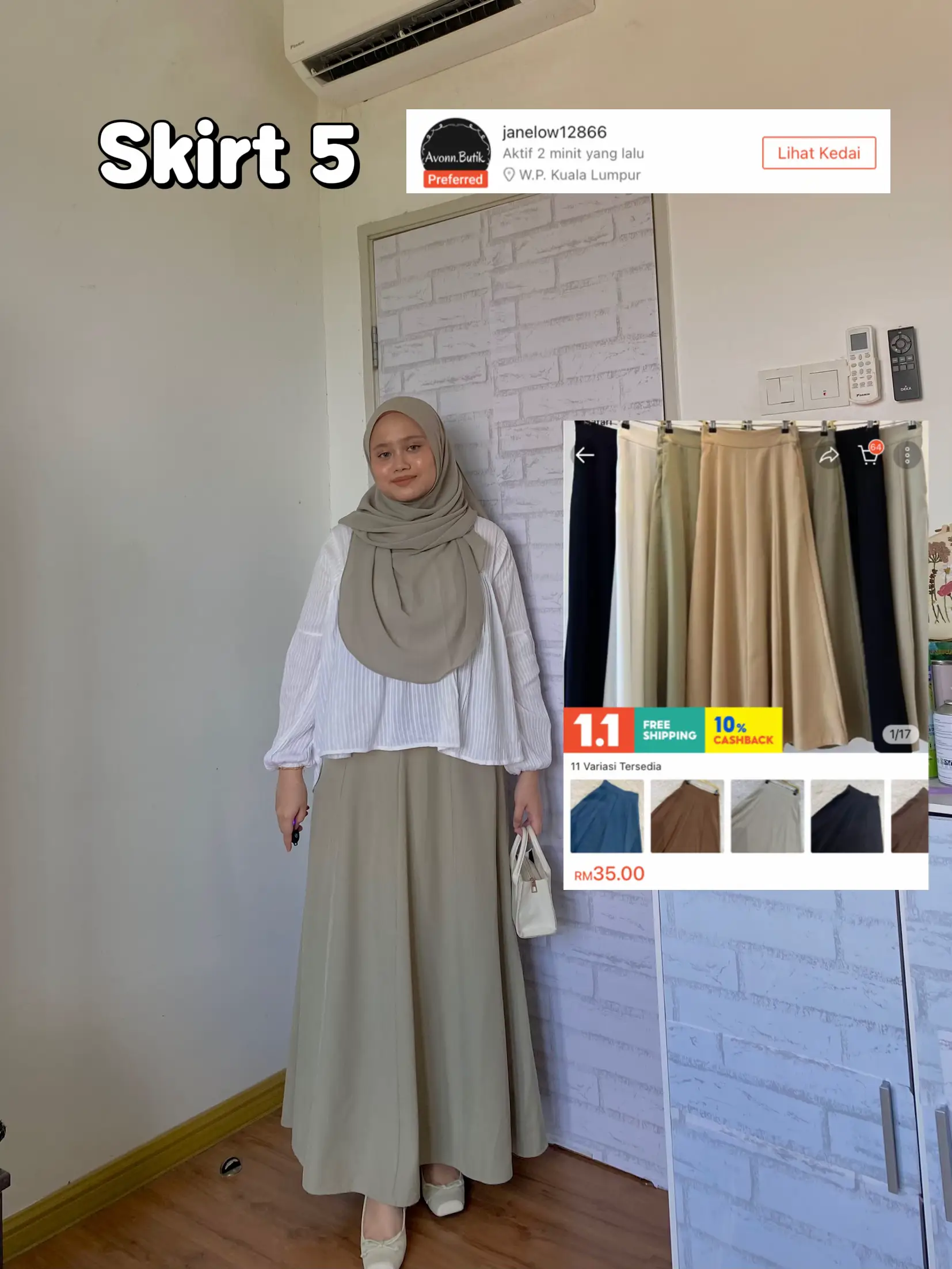 RM 30 of Affordable & Great Skirts From Shopee | Galeri disiarkan oleh ...