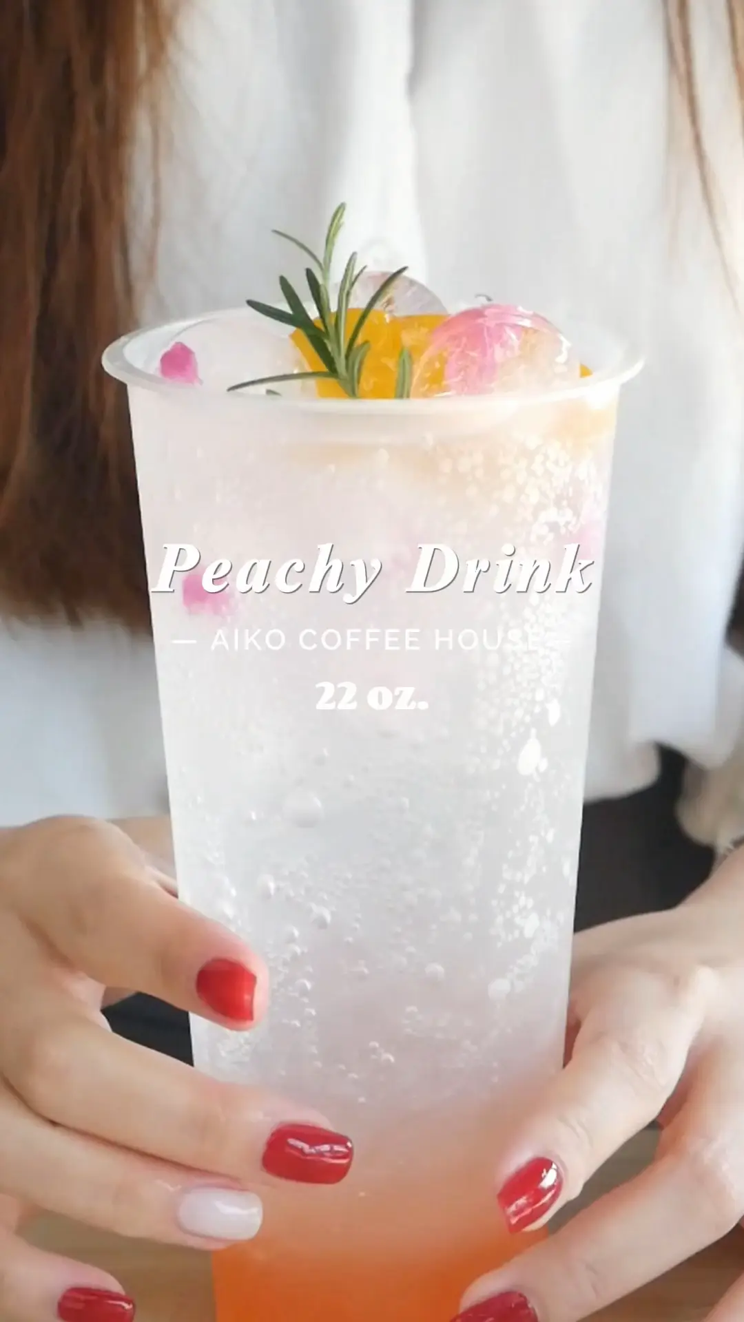 Peachy drink 🍑 | วิดีโอที่เผยแพร่โดย aiko.coffee | Lemon8