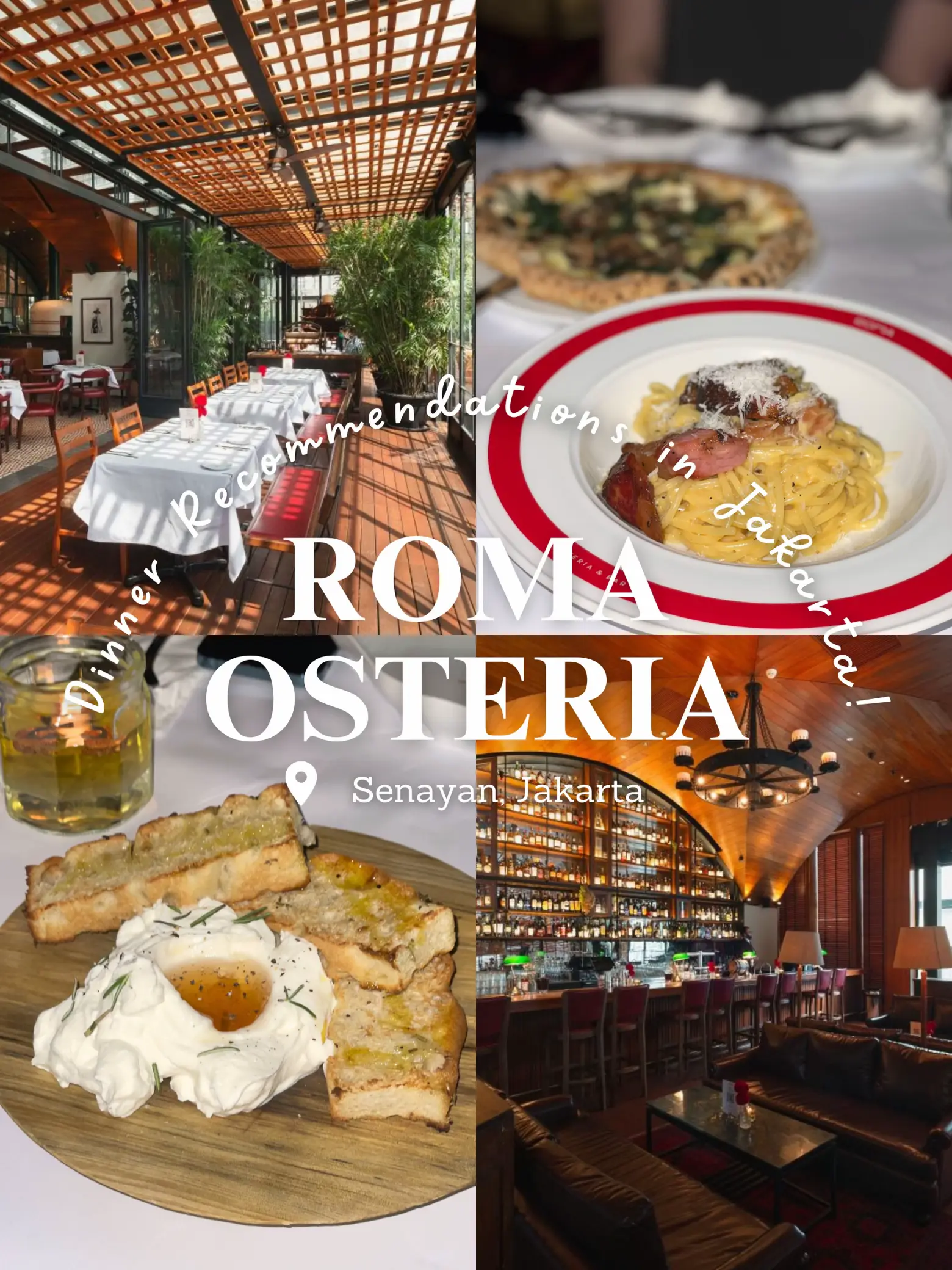 DINNER RECOMMENDATIONS IN JKT - ROMA OSTERIA 🍝 | Galeri diposting oleh ...