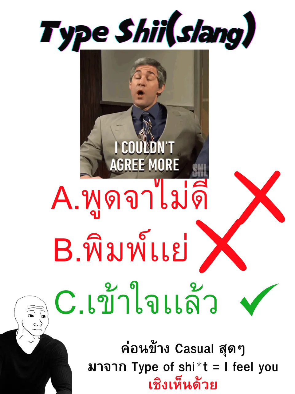 ทาย Slang ภาษาอังกฤษ กัน!!! | แกลเลอรีที่โพสต์โดย EnglishWithPoom | Lemon8