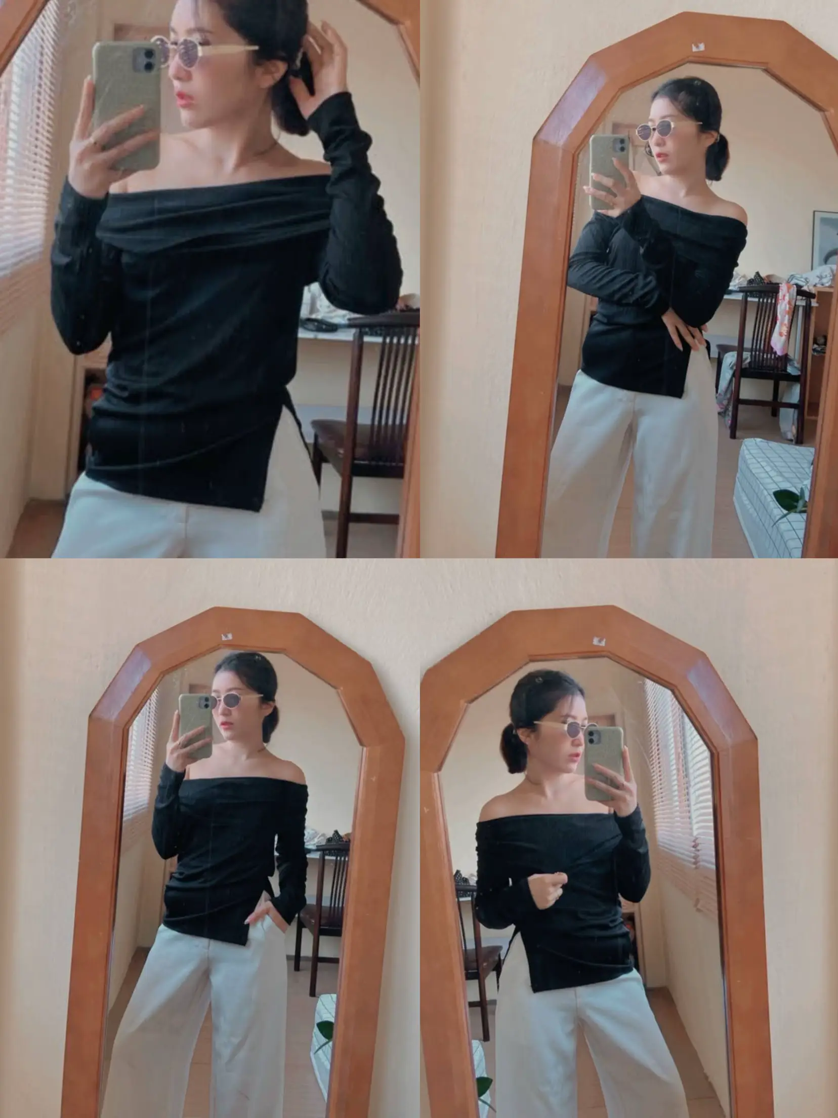 OOTD Today black & white | แกลเลอรีที่โพสต์โดย Widabloc | Lemon8