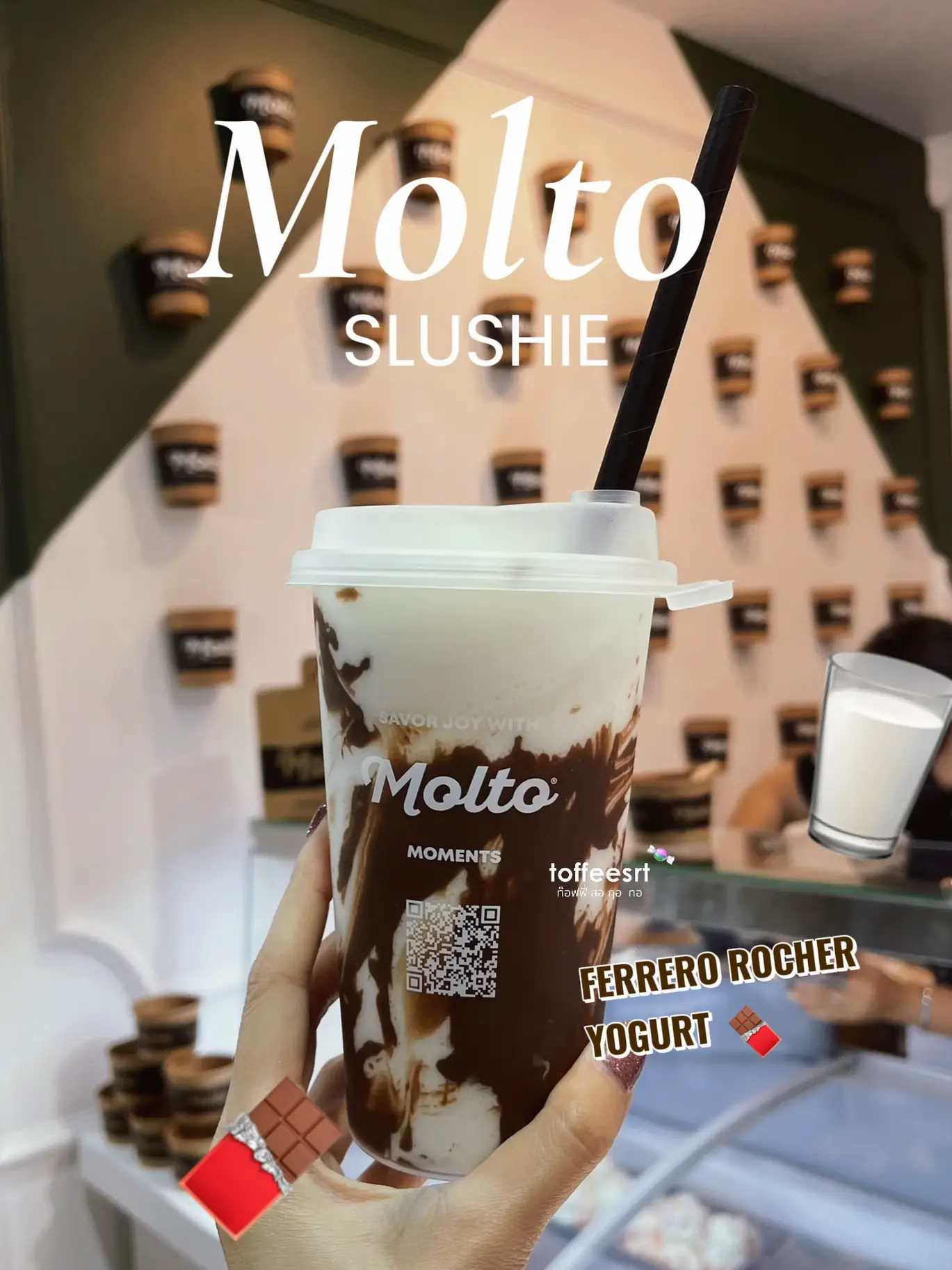 เมนูใหม่ Molto SLUSHIE น้ำปั่นหวานน้อย ถูกใจสายเฮลตี้ | แกลเลอรีที่โพสต์โดย toffeesrt | Lemon8