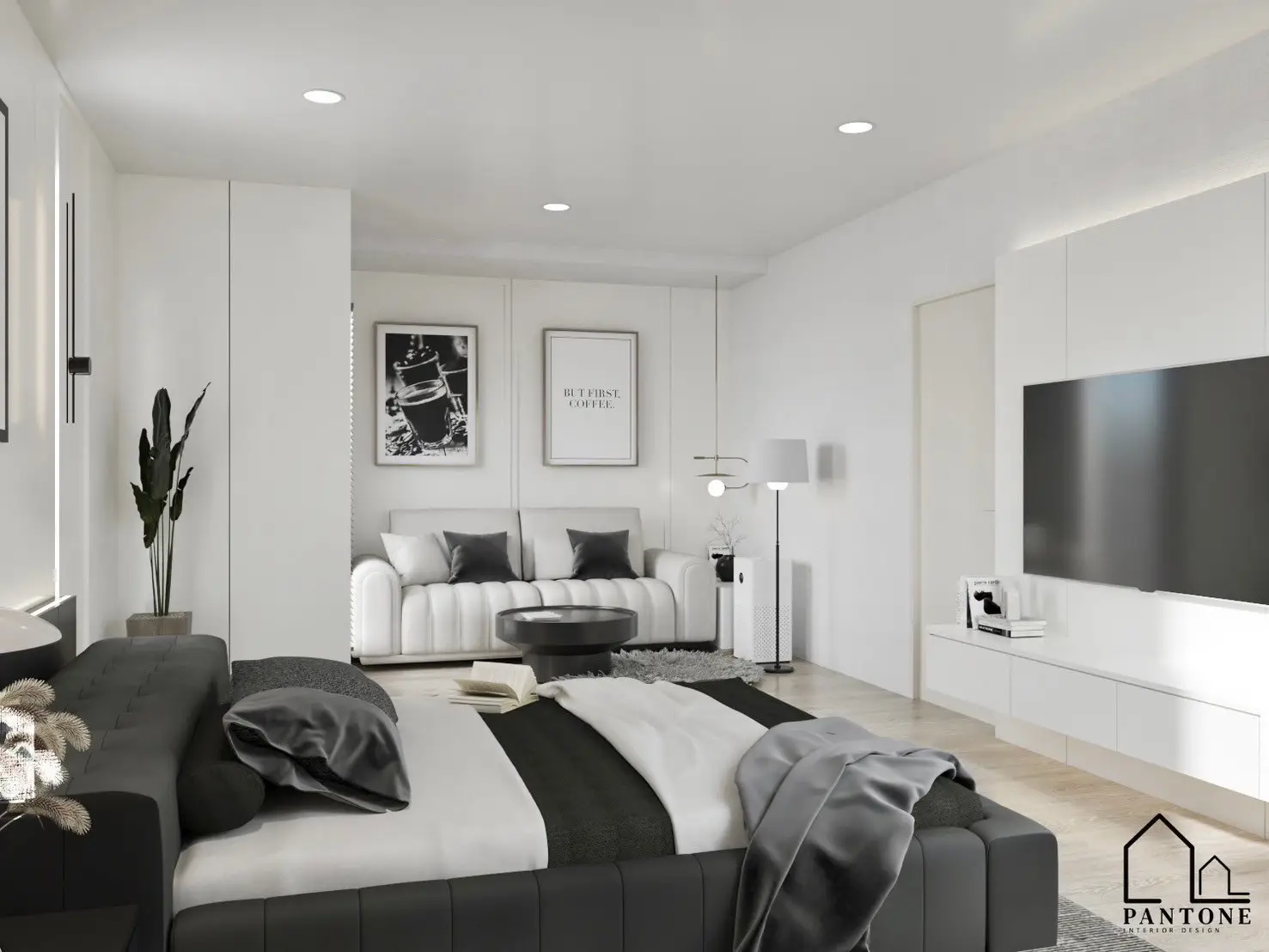 MODERN STYLE : ออกแบบบิวท์อินโทนขาว เรียบ ดูดี | แกลเลอรีที่โพสต์โดย Pantoneinterior | Lemon8