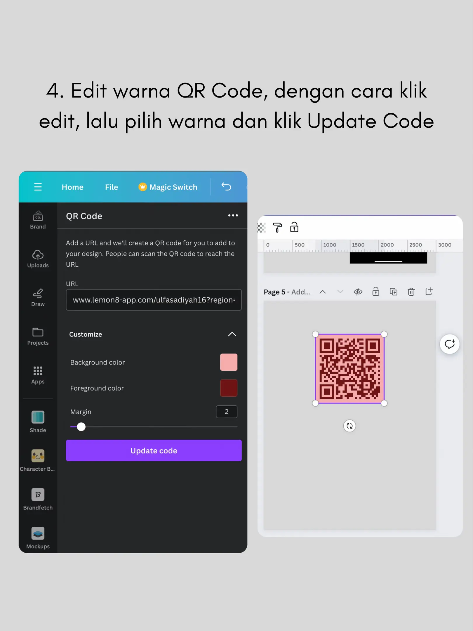 template qr code bank - Carian Lemon8