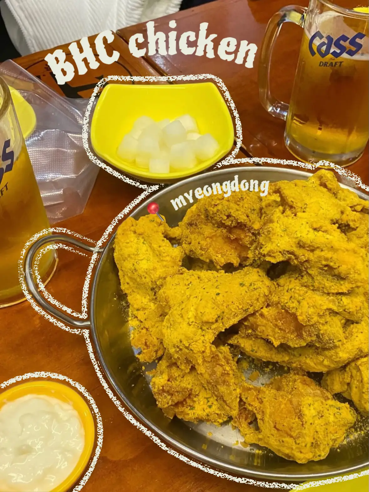 bhc chicken myeongdong 🍗🍺 | แกลเลอรีที่โพสต์โดย NamFon | Lemon8