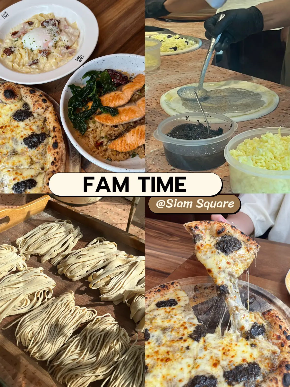 Fam time⭐️🍝🍕ร้านพาสต้าที่ต้องไปลองสักครั้ง | แกลเลอรีที่โพสต์โดย bibi | Lemon8