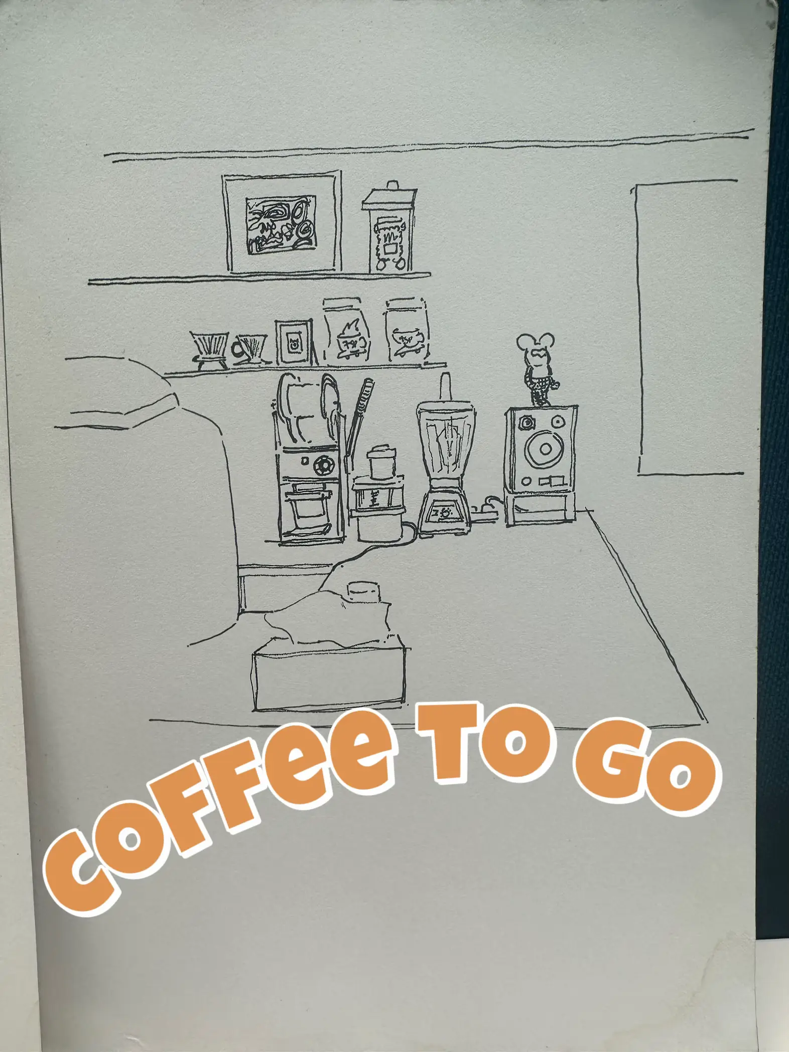Sketsa cafe and art edition 🫶😍 | Galeri diposting oleh DIYwithLi | Lemon8