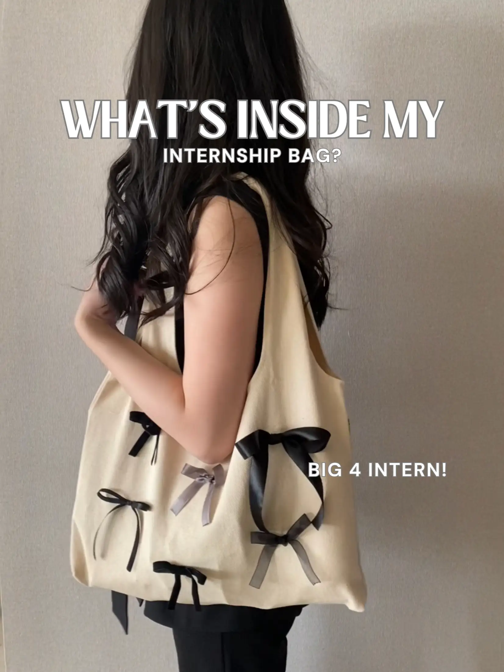 what's inside my internship bag? | Video dipublikasikan oleh Nicole ...