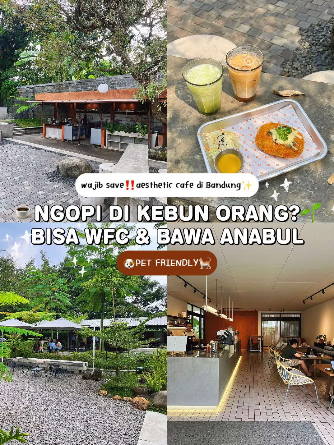 ☕️CAFE BARU PALING HIJAU DI BANDUNG🍃PET FRIENDLY🦮🐕‍🦺 | Galeri diposting ...
