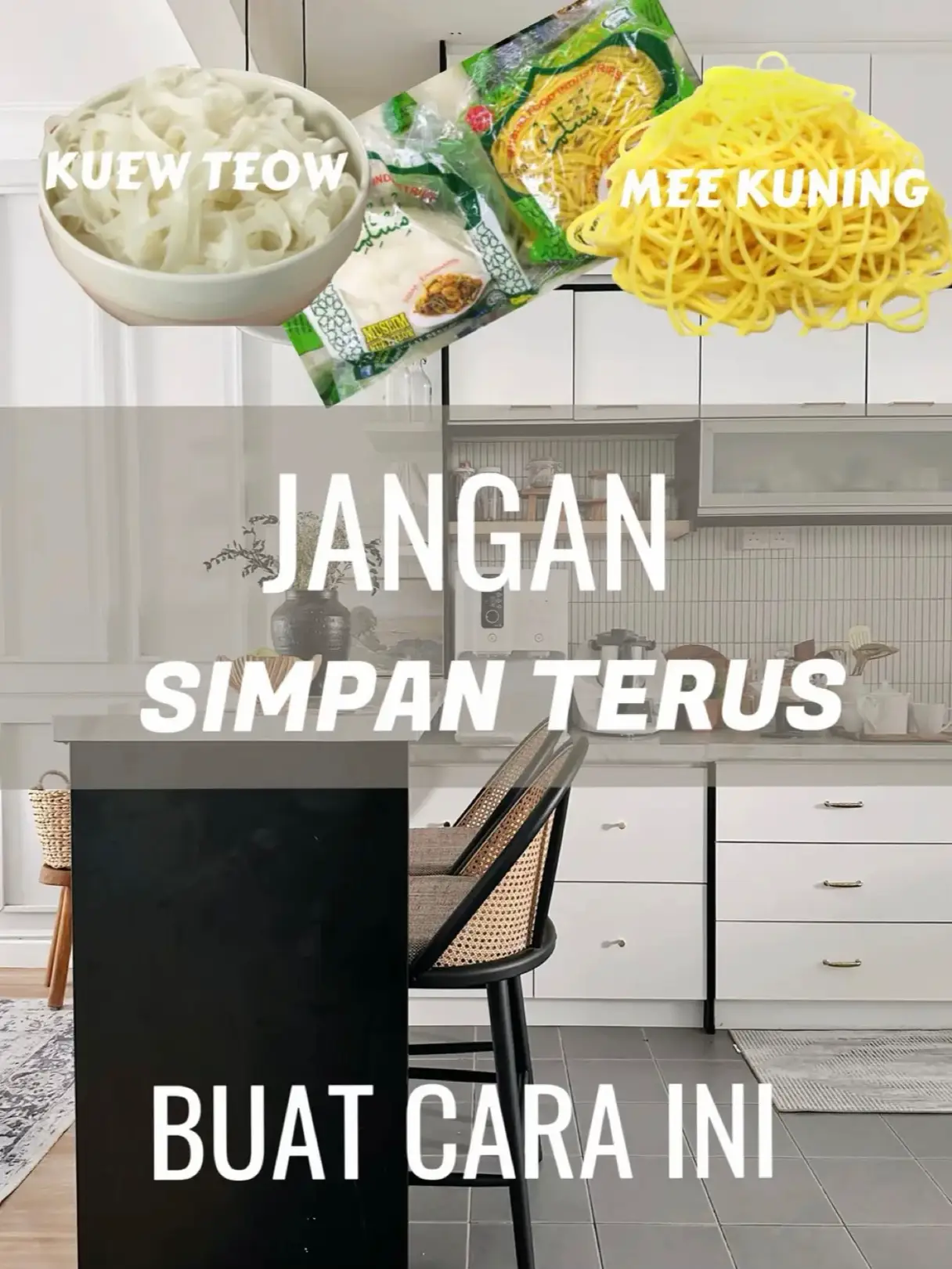 KUEY TEOW PATAH-PATAH LEPAS MASUK PETI SEJUK? 😆 | Video diterbitkan oleh Reen | Lemon8