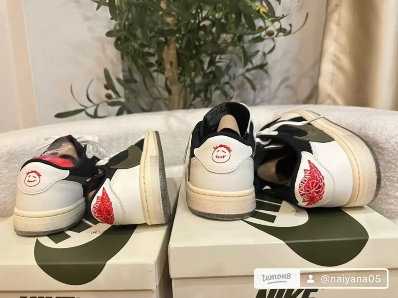 Ari Jordan 1 Low OG olive | แกลเลอรีที่โพสต์โดย N.R | Lemon8