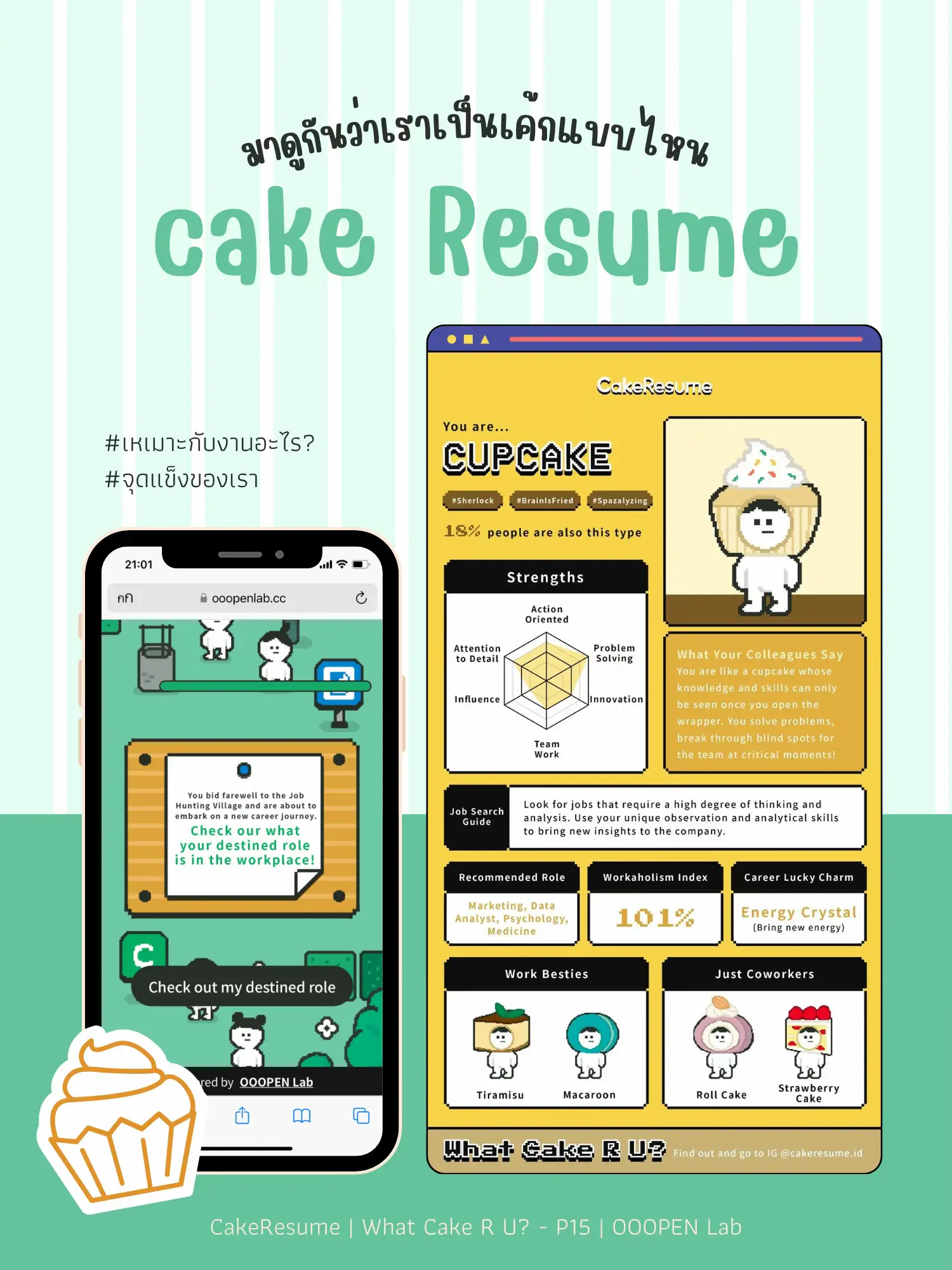 มาดูกันว่าเราเป็นเค้กแบบไหน | CakeResume | แกลเลอรีที่โพสต์โดย I cat you ྀི | Lemon8