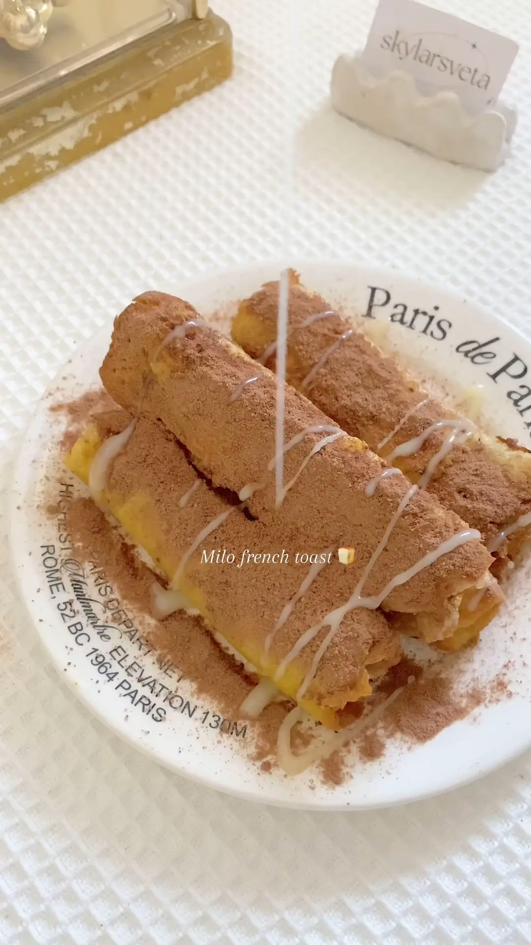 Milo French Toast | Video dipublikasikan oleh skylarsveta | Lemon8