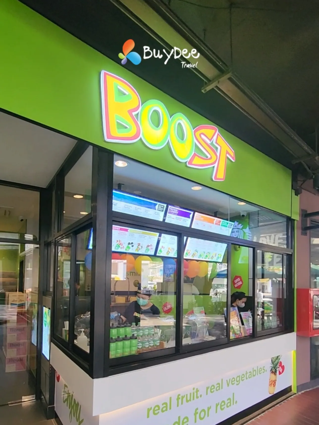 บูสท์ จูซ (Boost Juice): น้ำผลไม้สกัดเย็นและสมูทตี | วิดีโอที่เผยแพร่โดย Buydee Travel | Lemon8