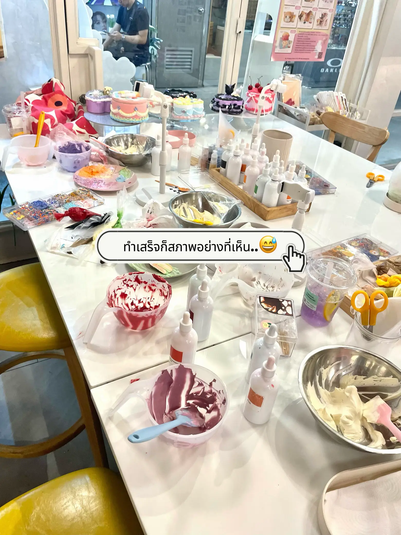 Workshop DIY cake 🎂ไปแต่งหน้าเค้กกัน! | แกลเลอรีที่โพสต์โดย Sabxxryx | Lemon8