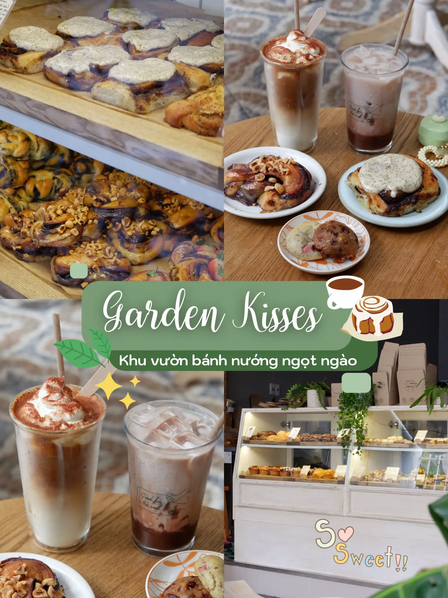 KHU VƯỜN BÁNH NƯỚNG NGỌT NGÀO | วิดีโอที่เผยแพร่โดย Chan Chan | Lemon8