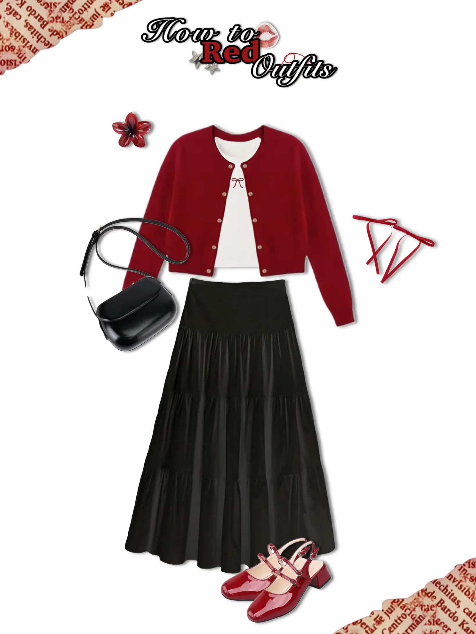 ° ⋆How to Red Outfits .ೃ࿔* 💋 | แกลเลอรีที่โพสต์โดย tjkn ദ്ദി | Lemon8