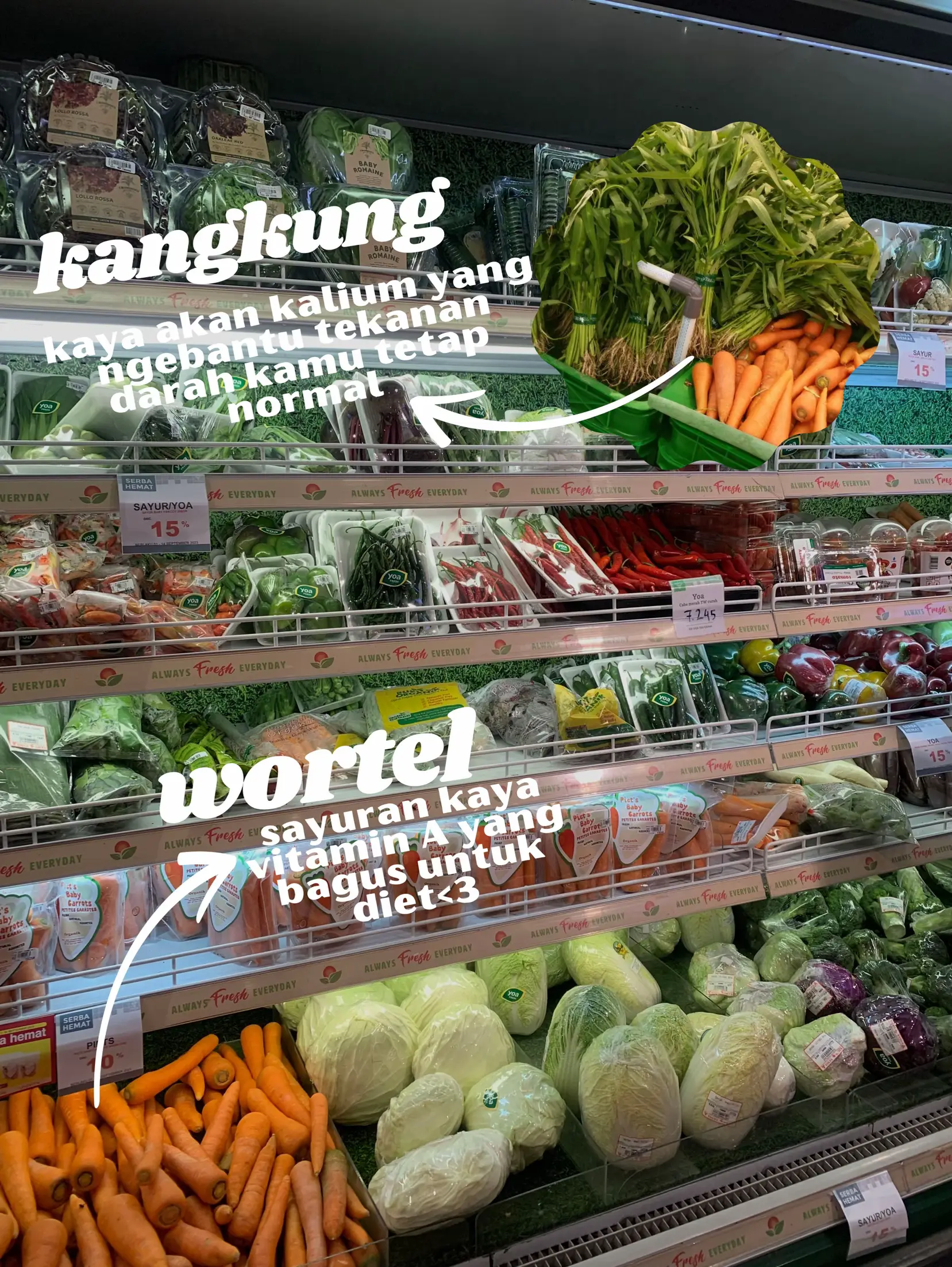 sayuran untuk yang lagi diet!🥦🍅🥒🥕 | Galeri diposting oleh Farah Almira ...