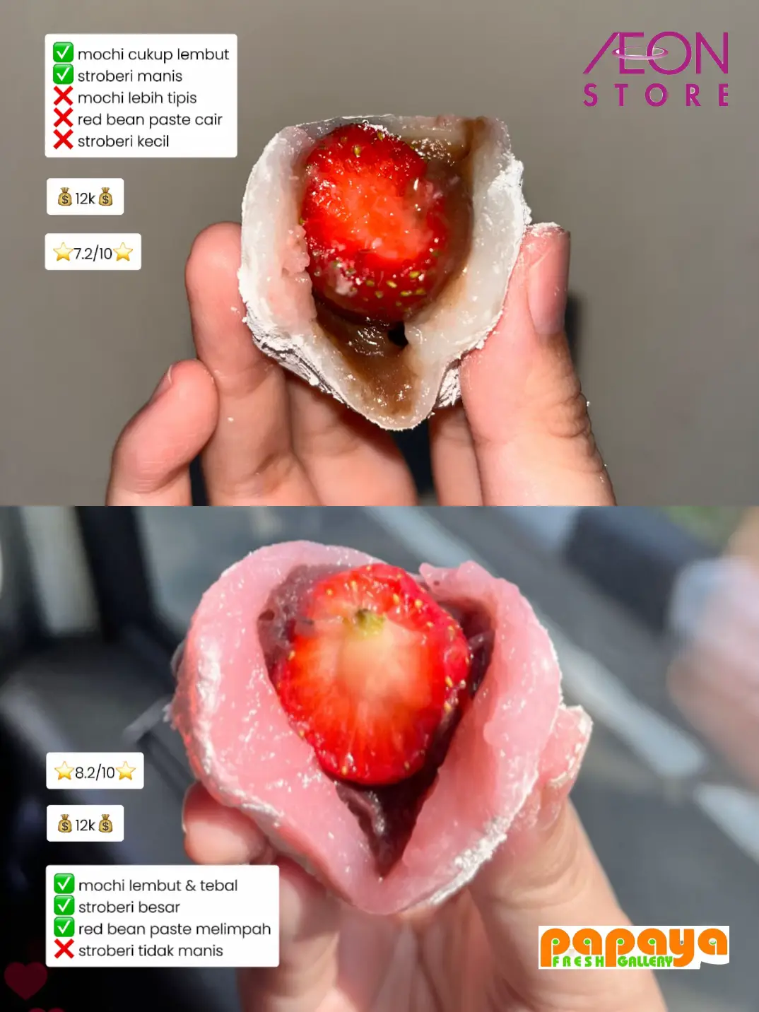 MOCHI VIRAL PAPAYA VS AEON, SIAPA YANG MENANG? 🤨 | Galeri diposting ...