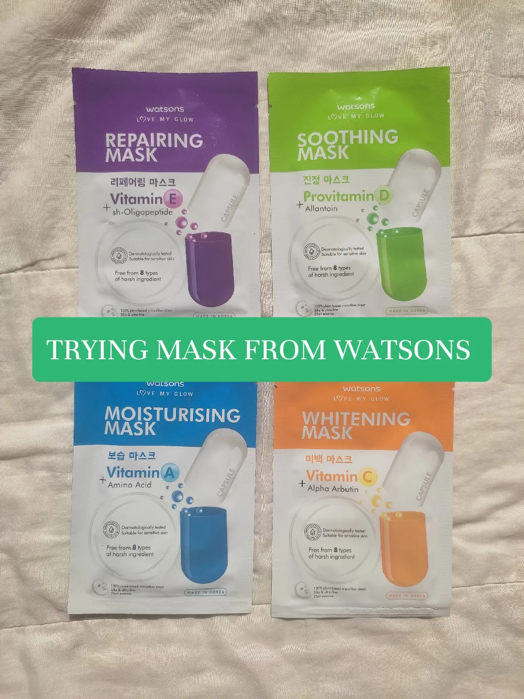 Mask Watsons yang boleh korang Try 💙💛💚💜 made in 🇰🇷 | Galeri disiarkan ...