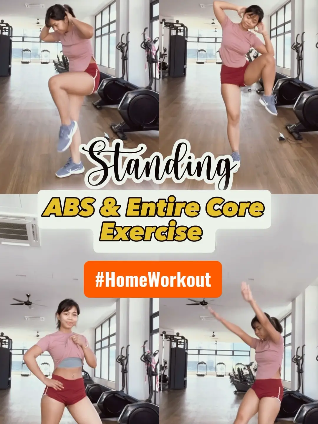 Standing Workout for Toned ABS and Entire Core | Video diterbitkan oleh ...
