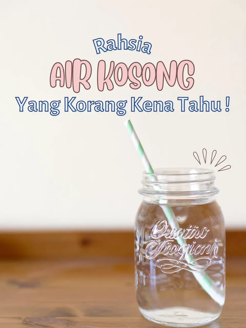 RAHSIA AIR KOSONG YANG KORANG PERLU TAHU! 🥵 | Video diterbitkan oleh Kak Sihat ♡ | Lemon8