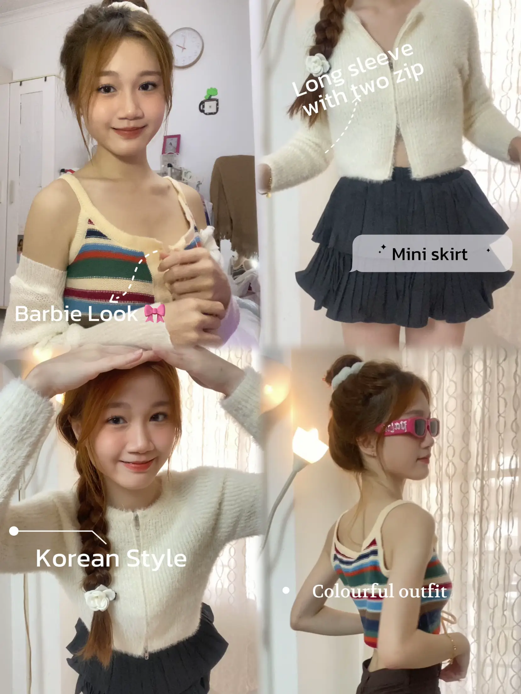 160cm 42kg Outfit Style🎀 Barbie color🌈 | Galeri disiarkan oleh 墨雨彤Grace | Lemon8