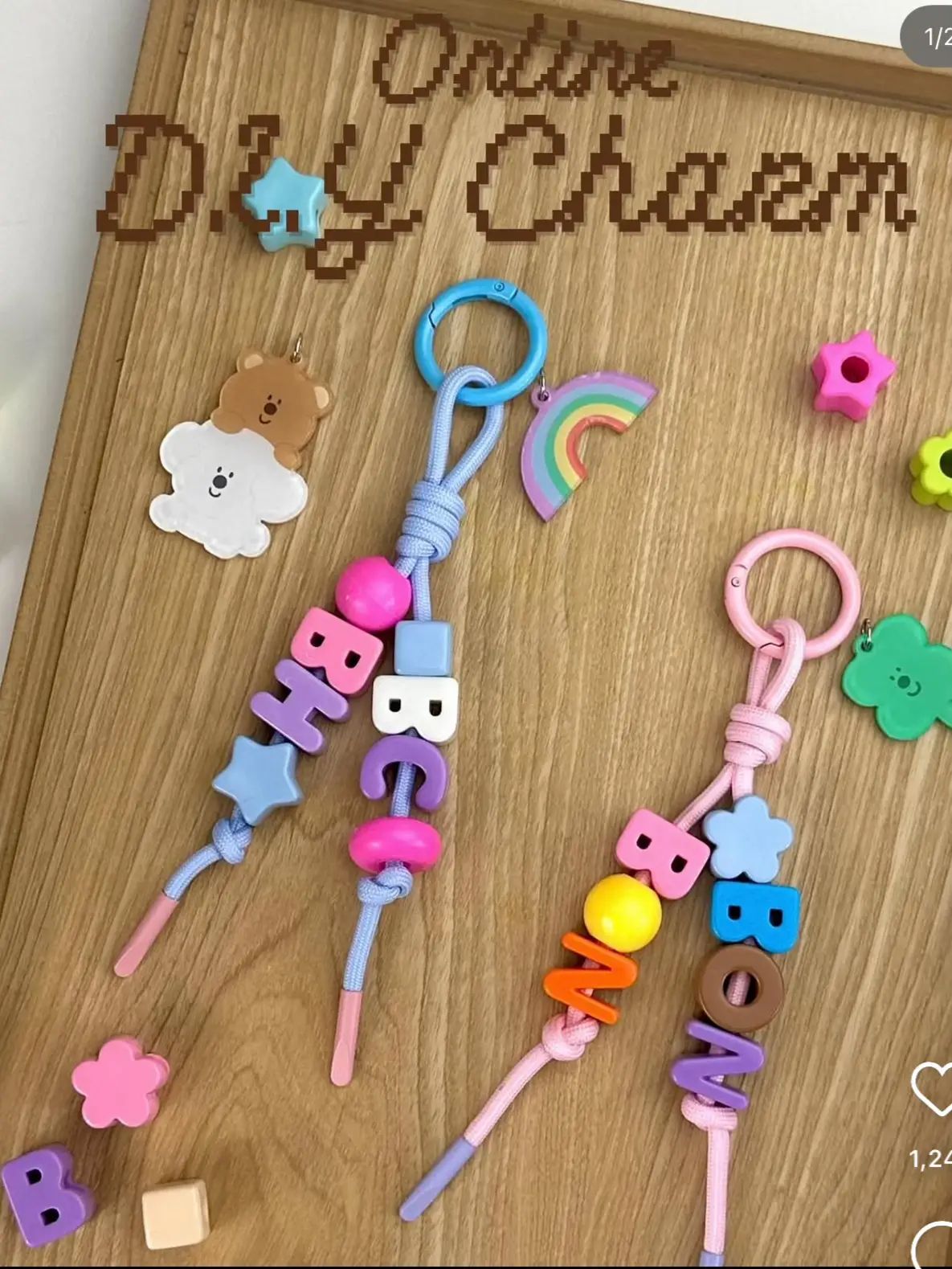 ทำพวงกุญแจน่ารักๆ 🌸💖 ด้วยงบไม่เกิน 200 คือมันน่ารักมากกกก | แกลเลอรีที่โพสต์โดย ᪤𓈒 meowmatcha ...