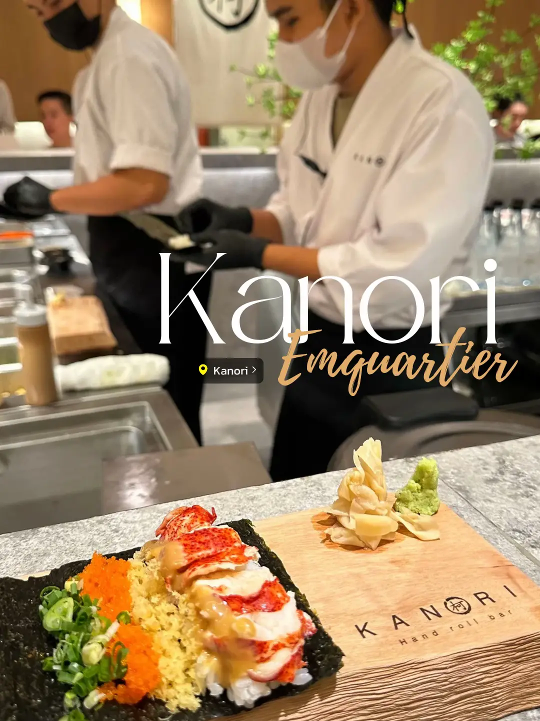 Kanori🍣🍙 ร้าน hand roll ฟีลแบบทานโอมากาเสะ ราคาน่ารัก🥢 | แกลเลอรีที่โพสต์โดย Wanwankidtaejakin ...