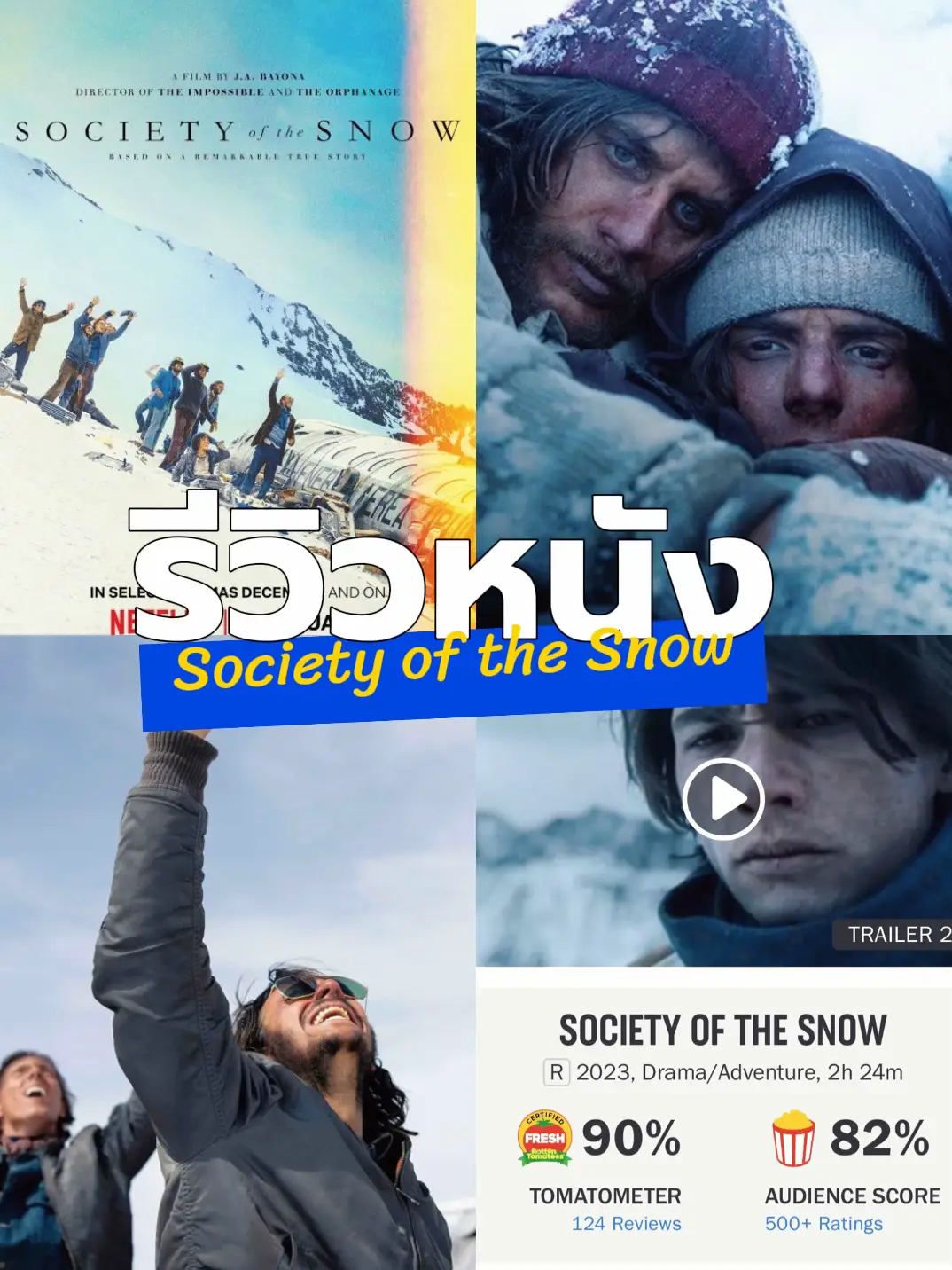 รีวิวหนัง Society of the Snow หิมะโหด คนทรหด 🗻 | แกลเลอรีที่โพสต์โดย ...
