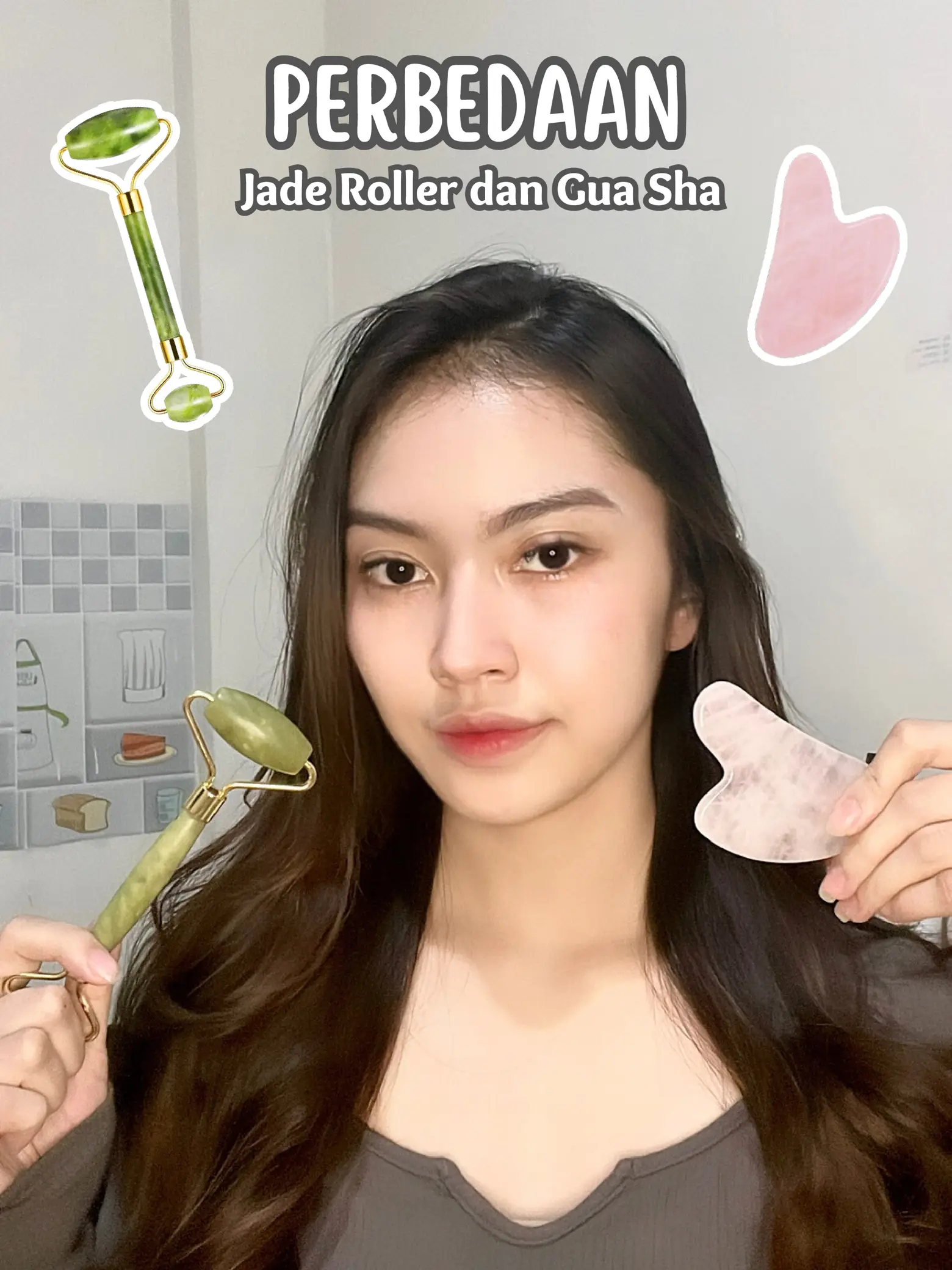 Perbedaan Jade Roller dan Gua Sha | Gallery posted by Vanda Violetha | Lemon8