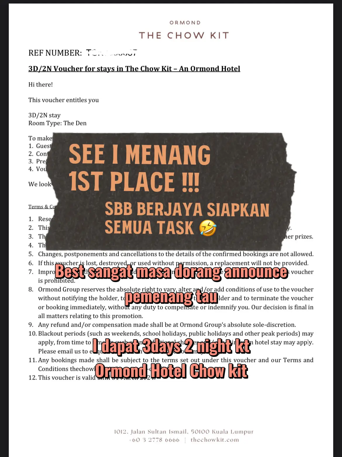 Pakai baju SUAMI, menang 1st PLACE ! | Galeri disiarkan oleh She | Lemon8