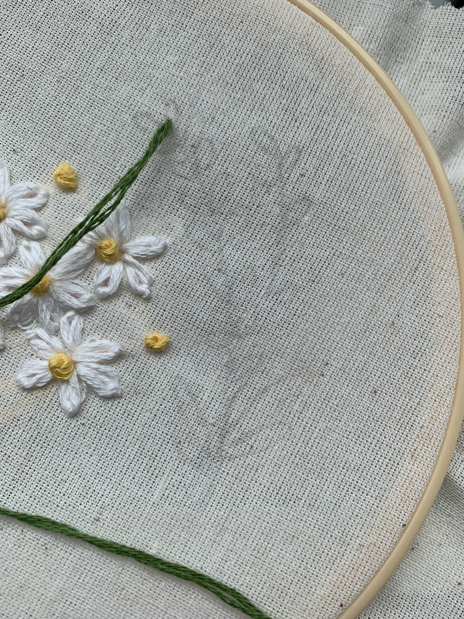 Embroidery how-to วิธีปักช่อดอกไม้ง่ายๆ 💐🪡 | แกลเลอรีที่โพสต์โดย IRIN KATE | Lemon8